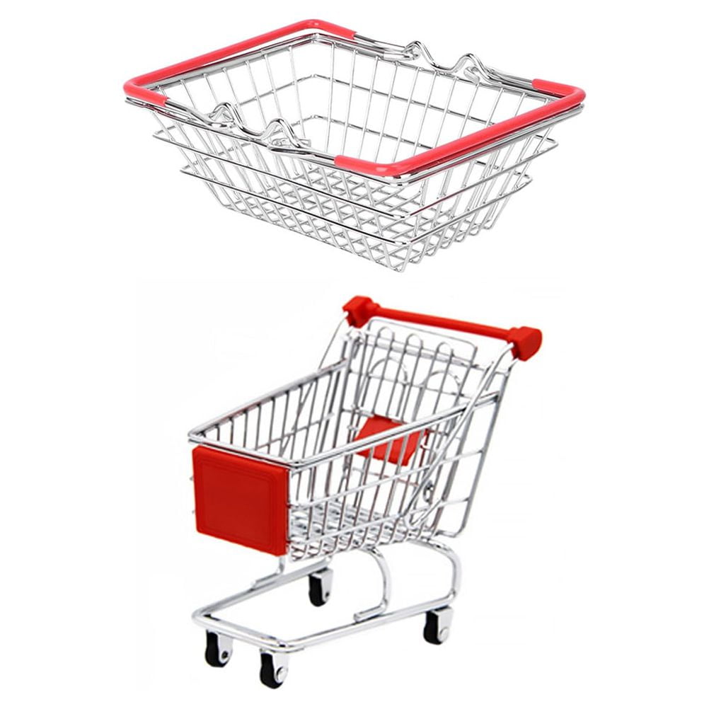 FRCOLOR shopping pretend toy Supermarket Handcart Shopping Utility Cart ...