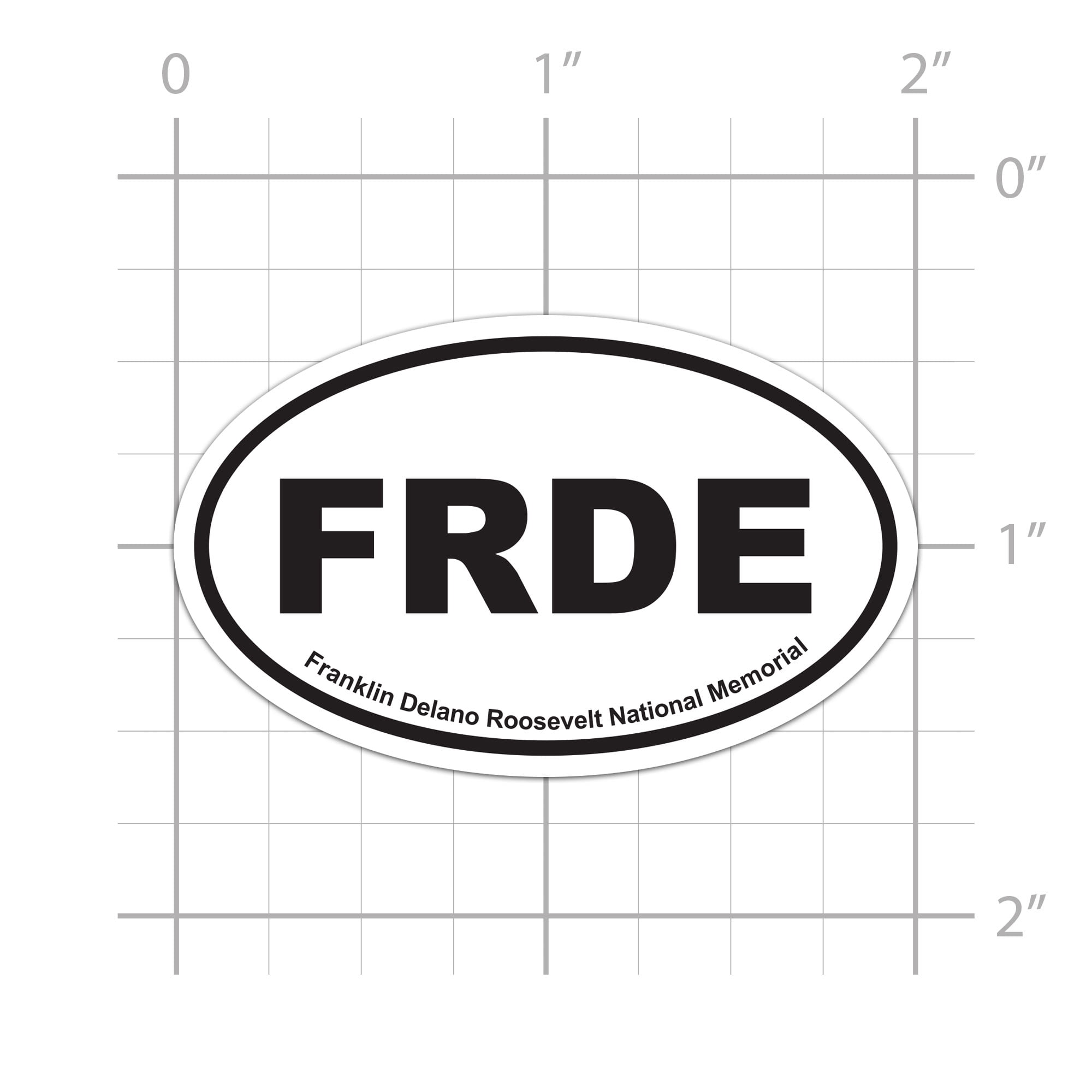 FRDE Franklin Delano Roosevelt National Memorial Sticker for water ...