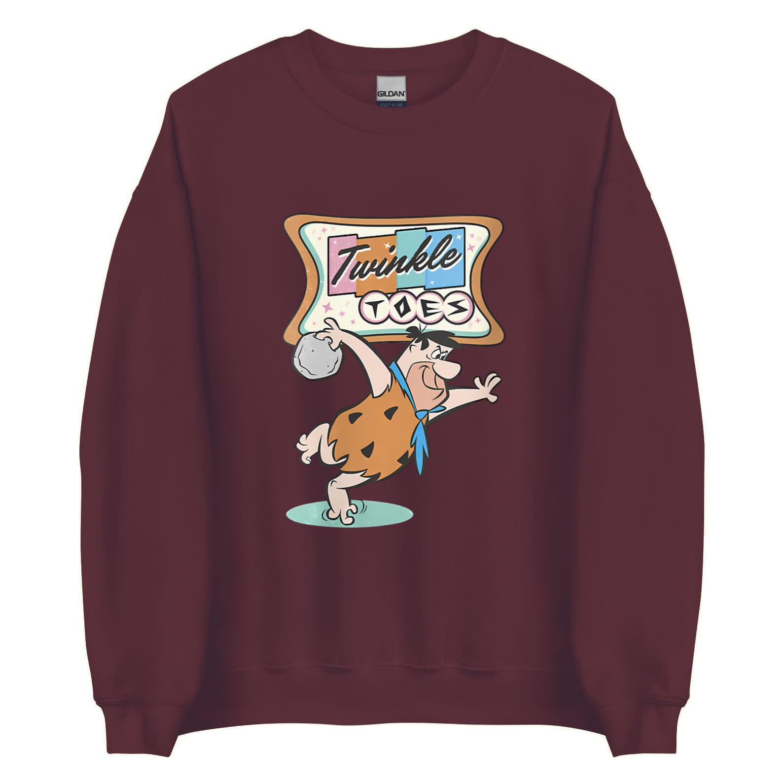 FRED ®TWINKLE TOES® Bowling FLINTSTONES T-Shirt HANNA BARBERA TEE ...