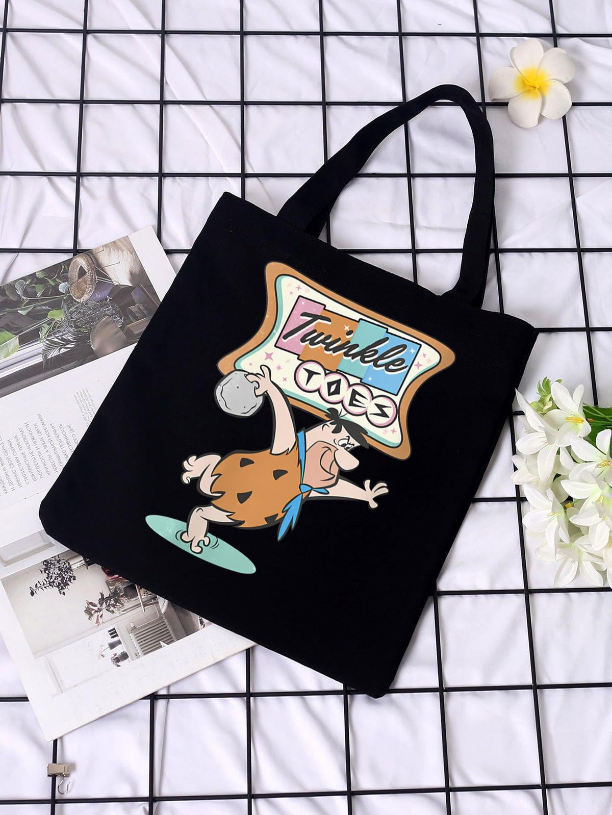 FRED “TWINKLE TOES” Bowling FLINTSTONES Tote Bag HANNA BARBERA TEE ...