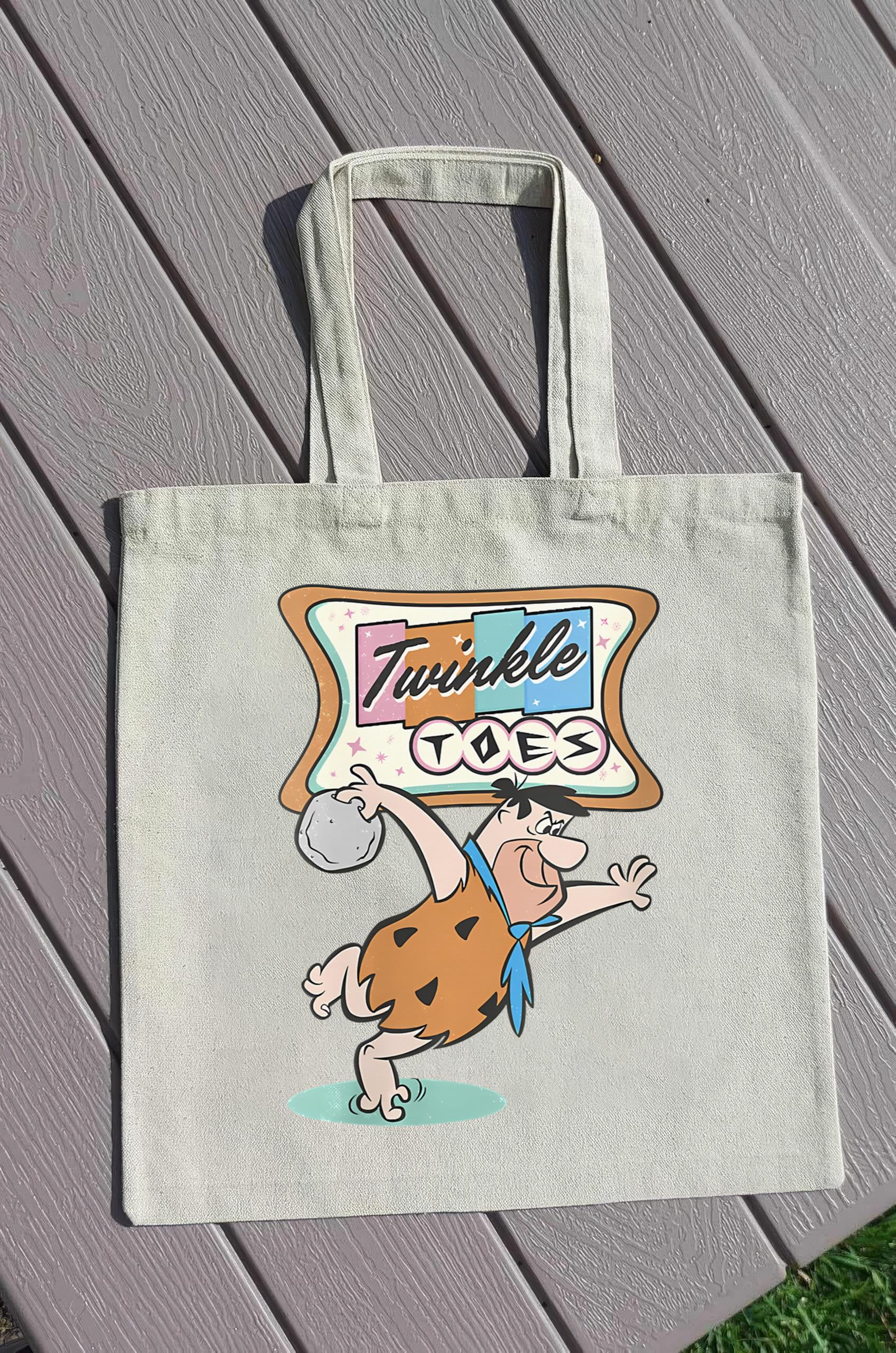 FRED ®TWINKLE TOES® Bowling FLINTSTONES Tote Bag HANNA BARBERA TEE ...