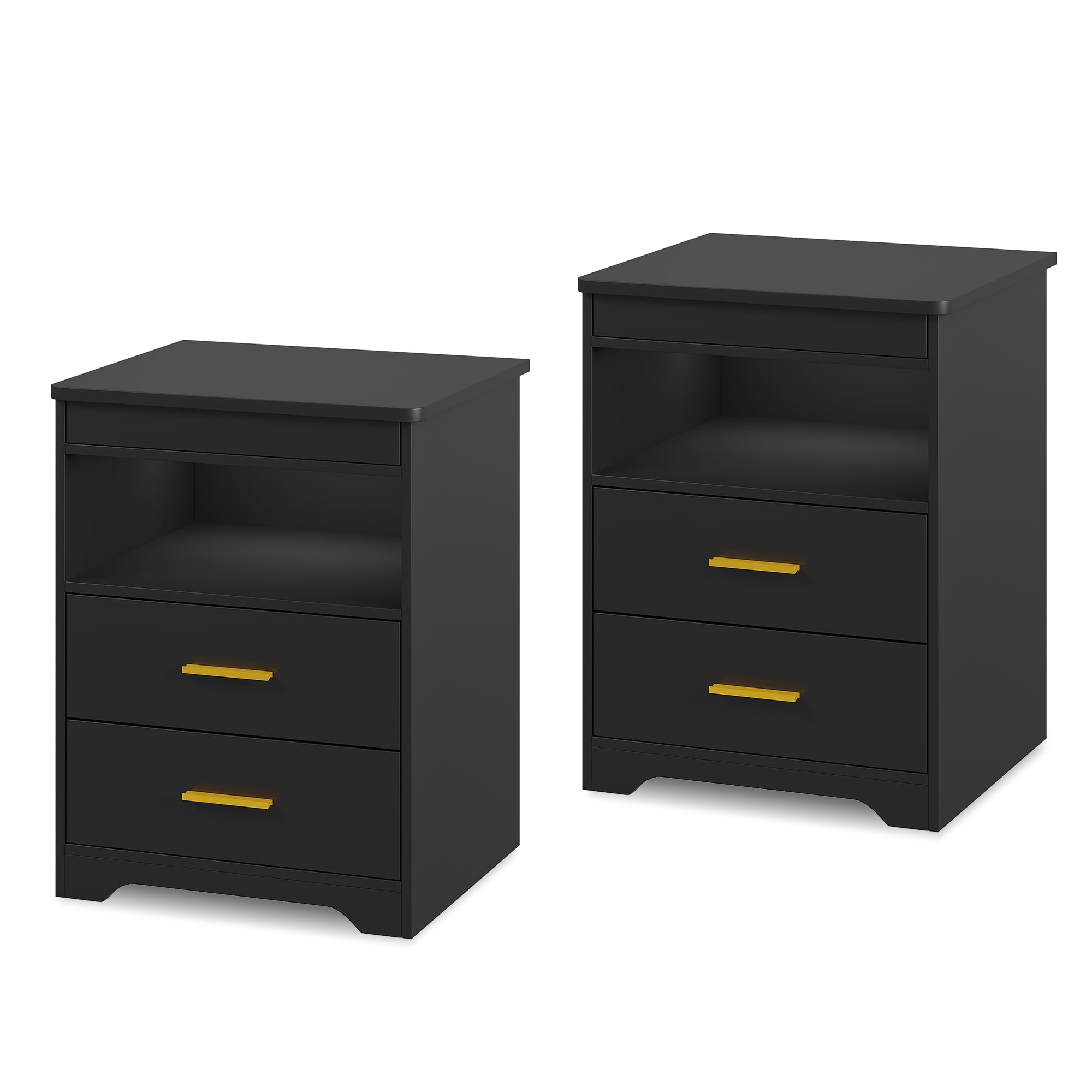 FREDEES Nightstand with Charging Post, 3 Colors Smart Body Sensor ...