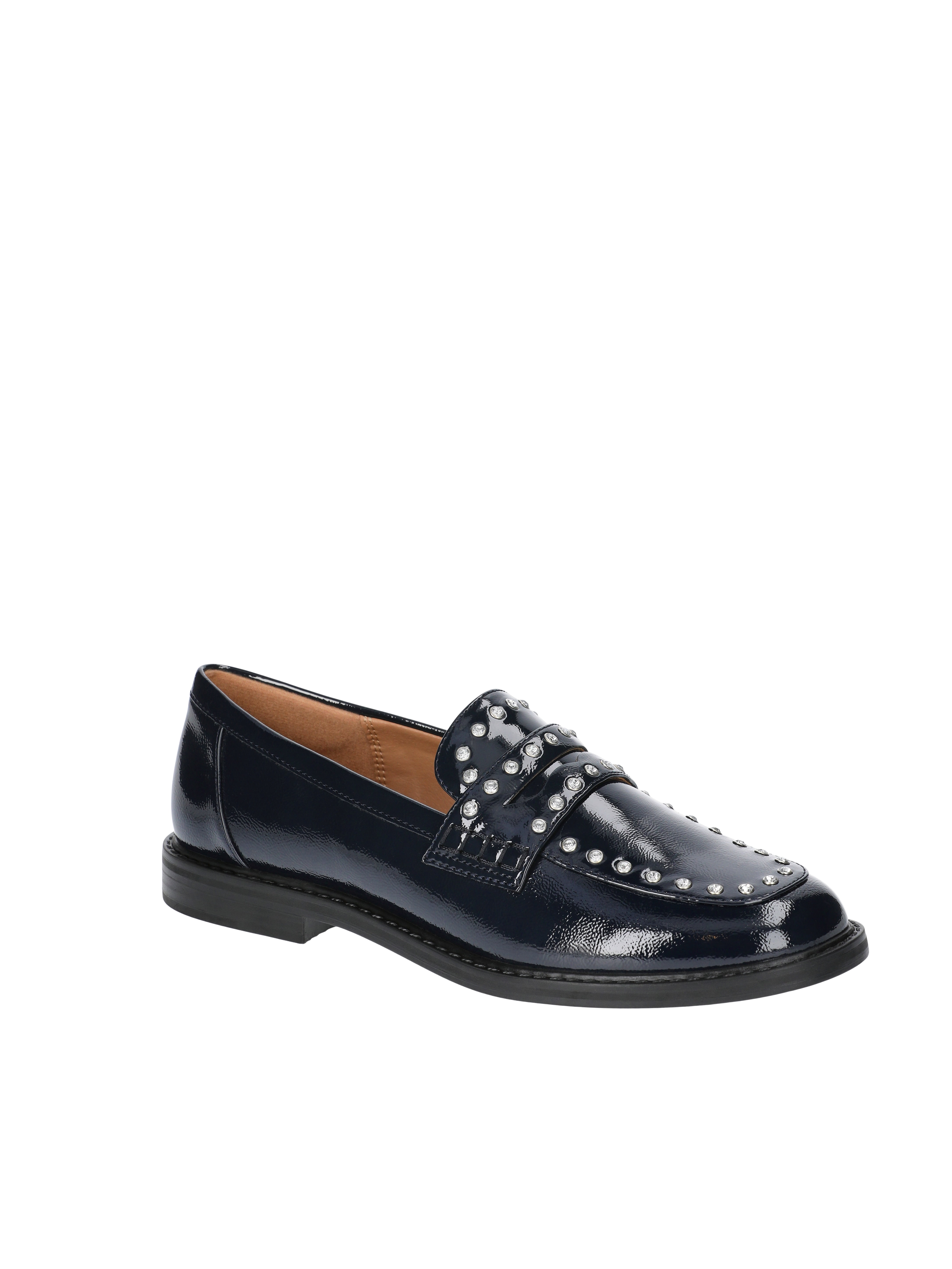Free Assembly Women's Studded Faux Leather Loafers, Sizes 6-11 ...