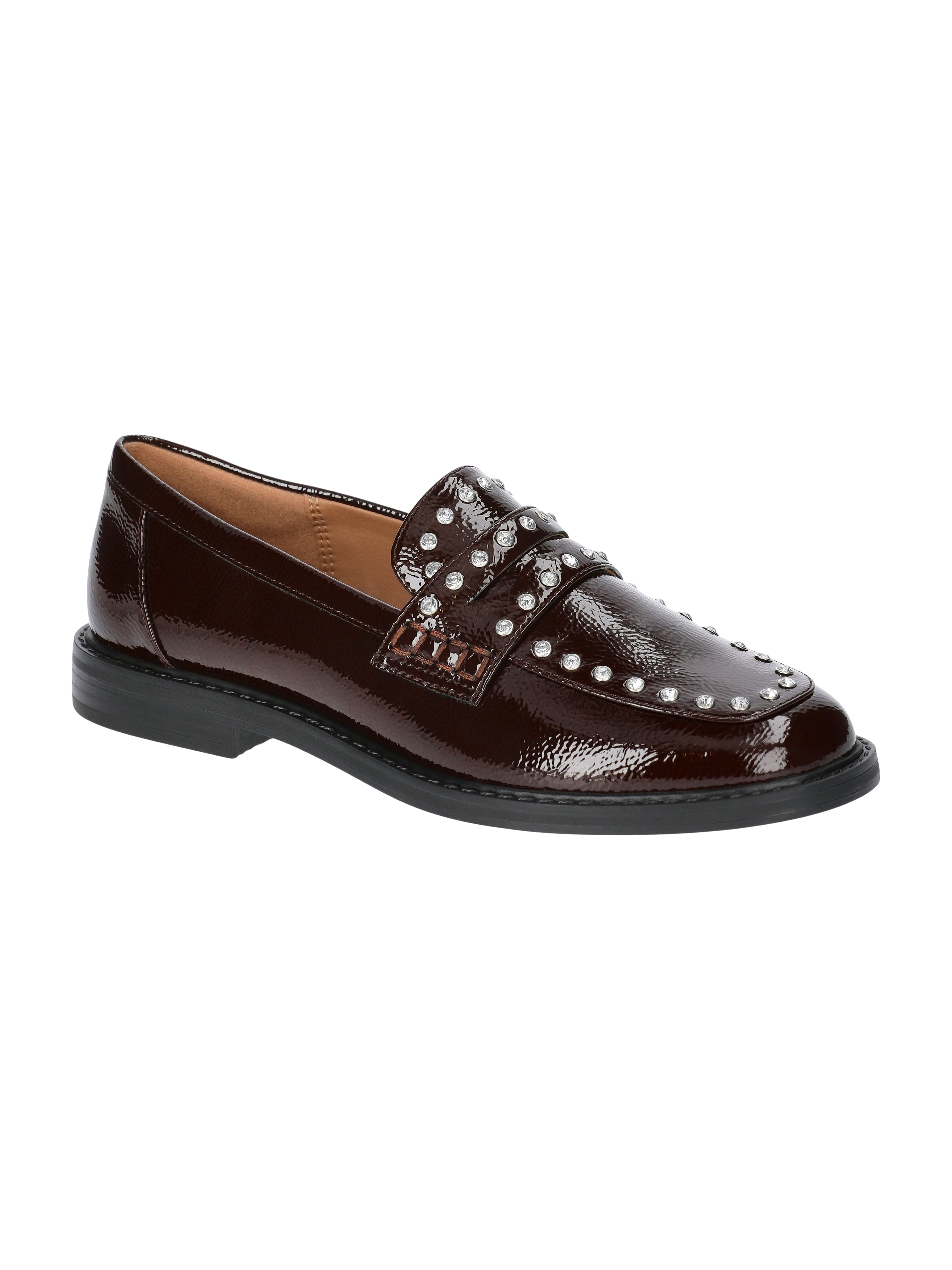 Free Assembly Women's Studded Faux Leather Loafers, Sizes 6-11 ...