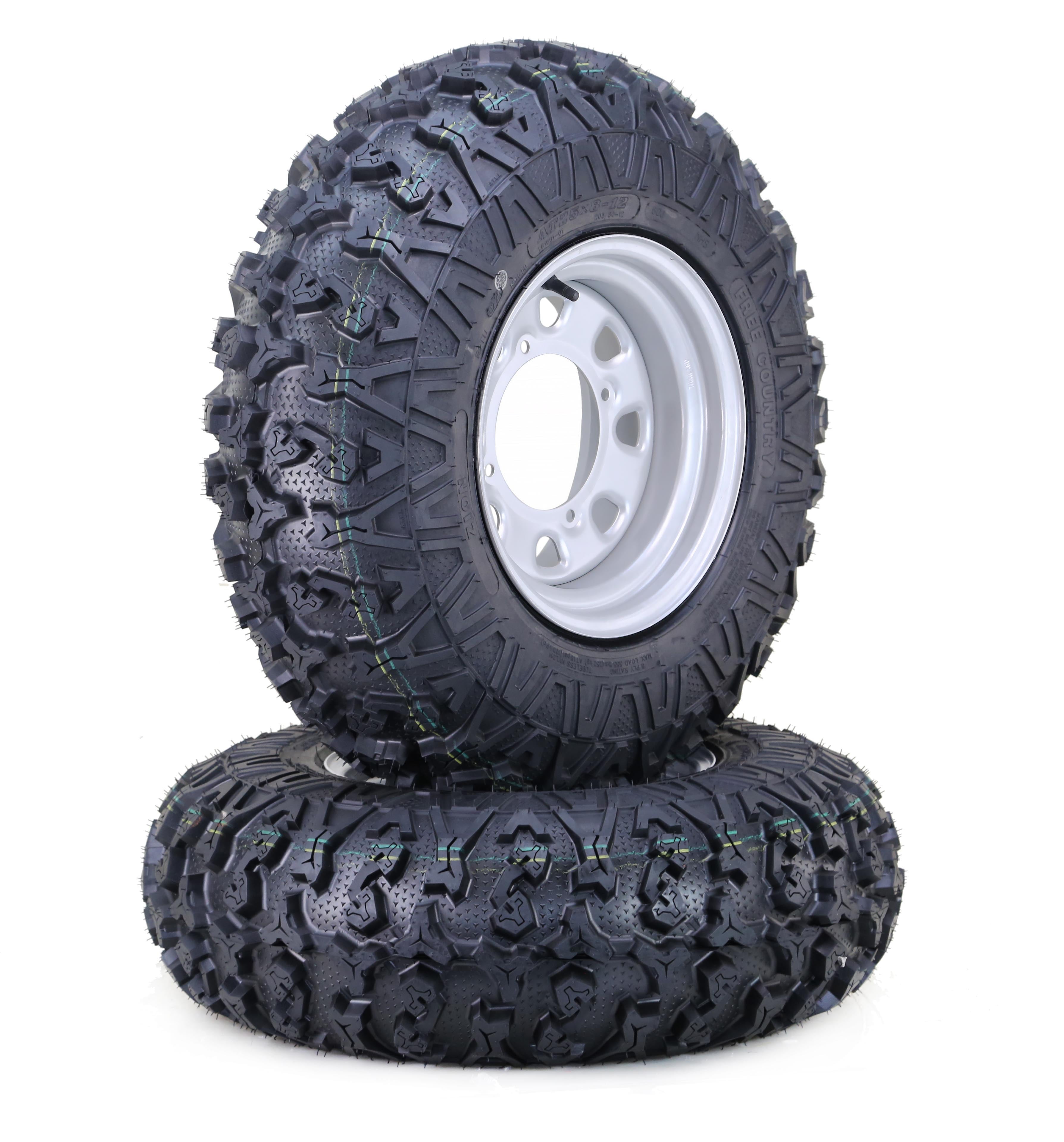 FREE COUNTRY ATV Tire & Wheel 26X9R12 8-Ply with 4 Lugs on 156 PCD 4+3 ...
