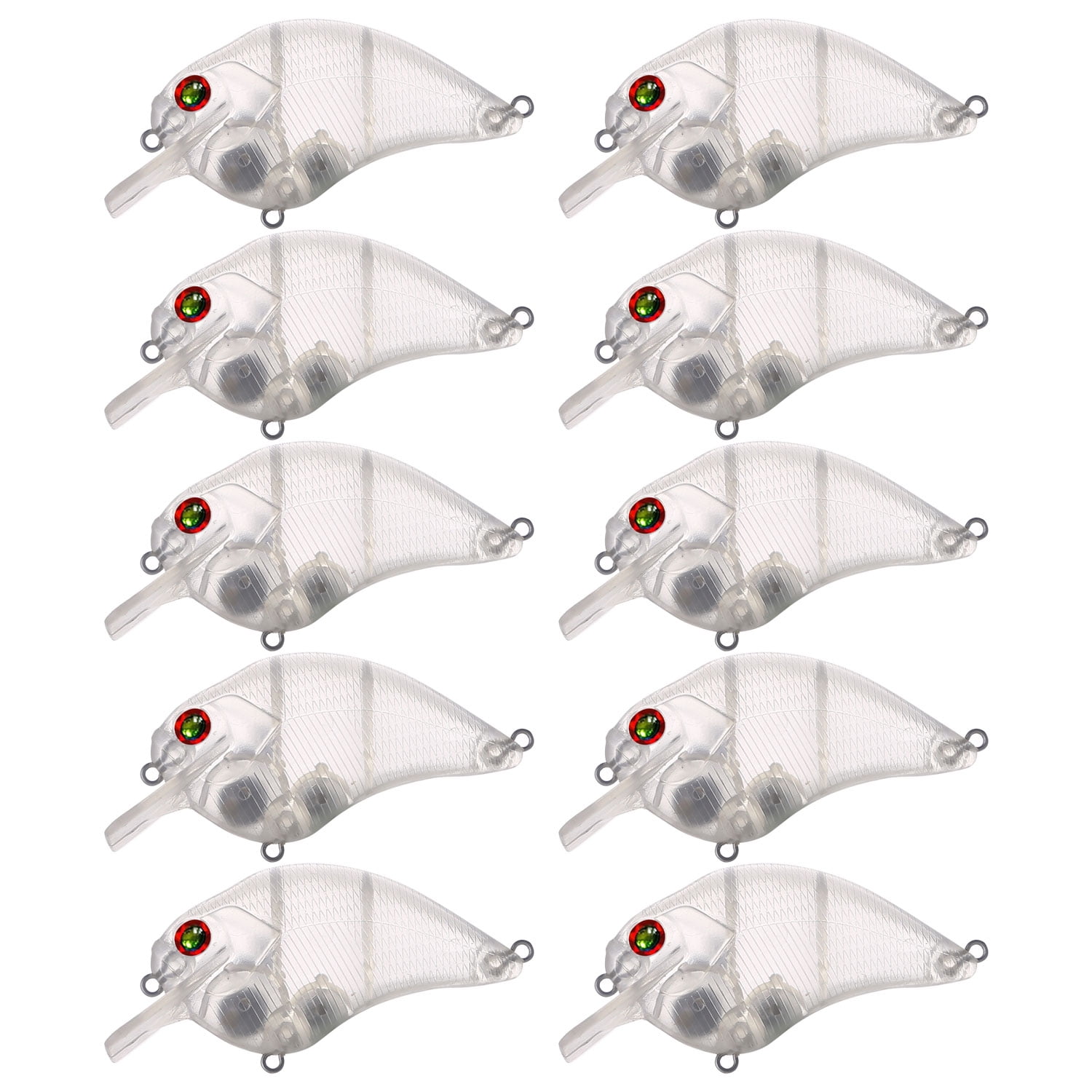 FREE FISHER Unpainted Blank Swimbait,Unpainted Fishing Lures, 20Pcs ...