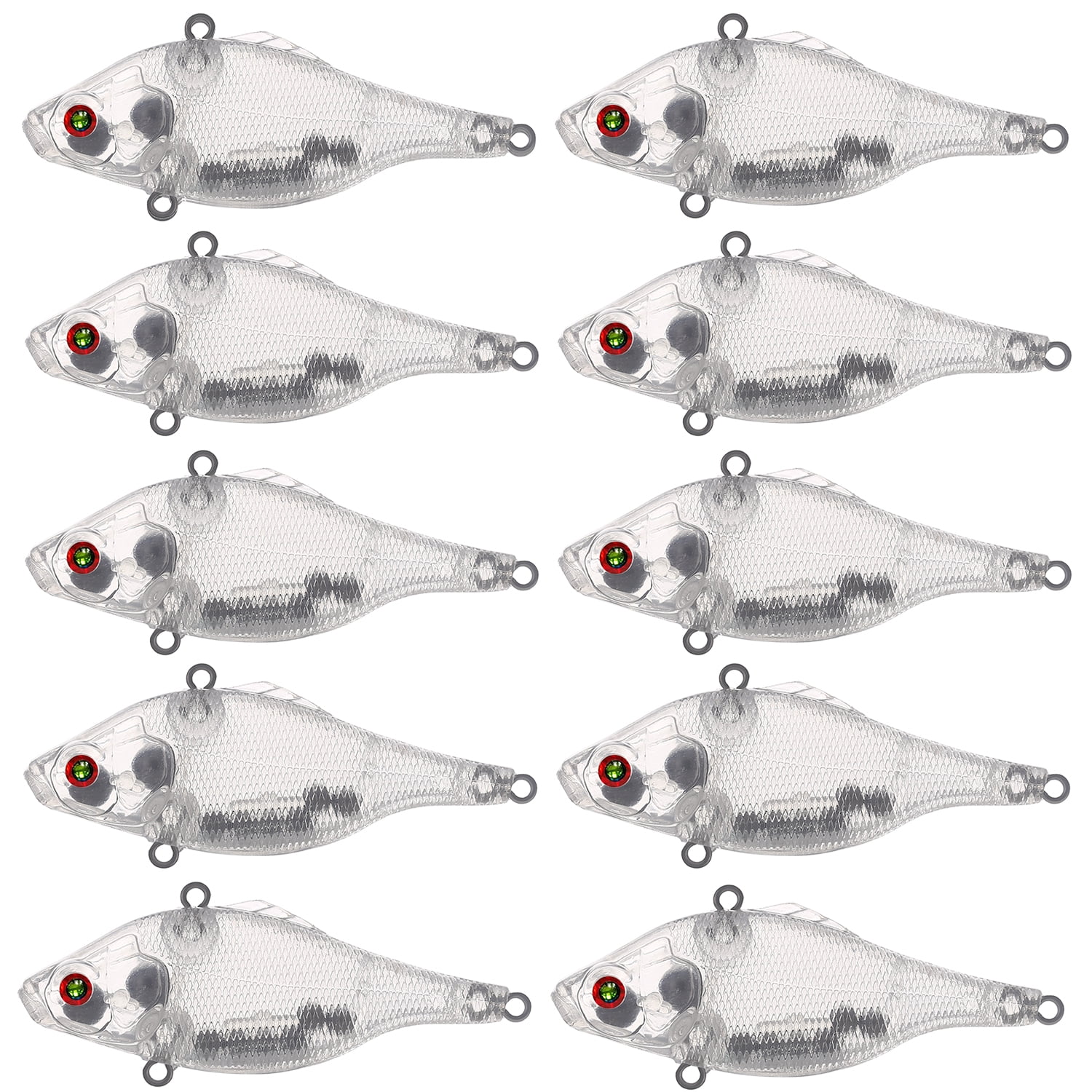 FREE FISHER Unpainted Fishing Lures,Blank Lures ,25Pcs Blank Baits ...