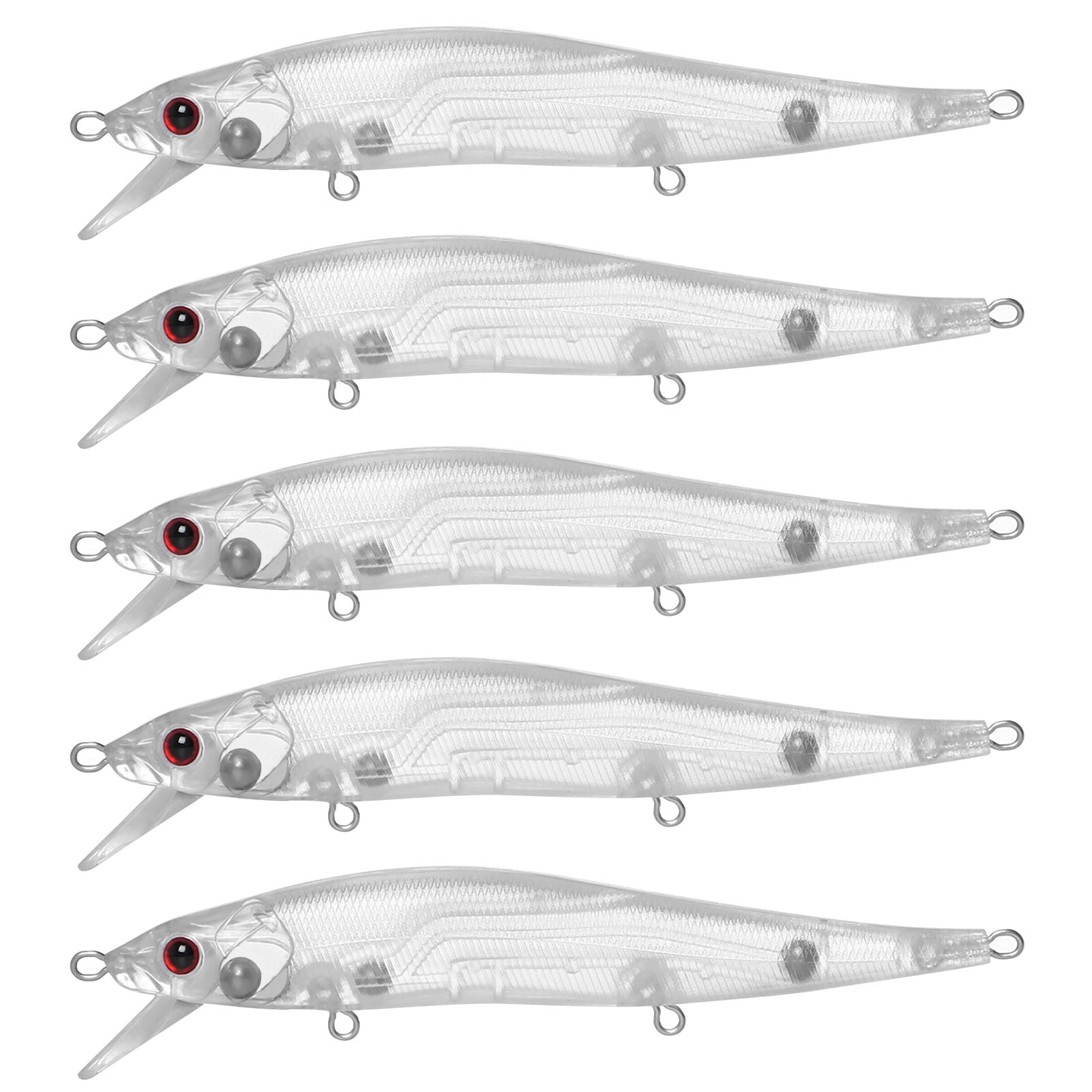 Free Fisher Unpainted Jerkbait Fishing Lure, 12cm 11.6g ABS Minnow ...