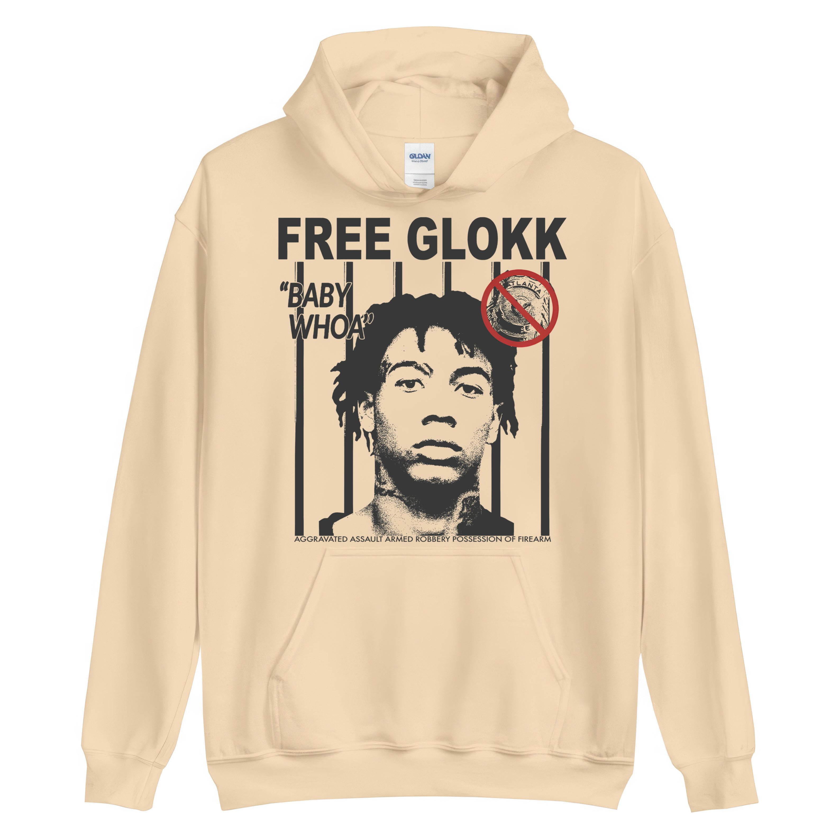 FREE GLOKK T-Shirt, Glokk40spaz rapper Tee, Baby Whoa Graphic, babyLife ...