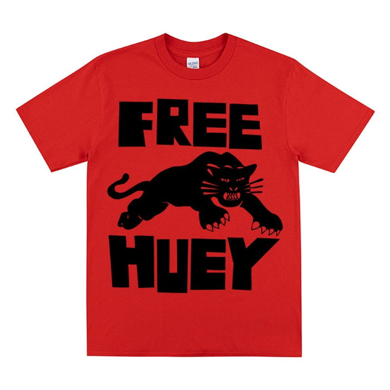 FREE HUEY T Shirt, The Black Panther Party Leader, Free Huey Newton ...
