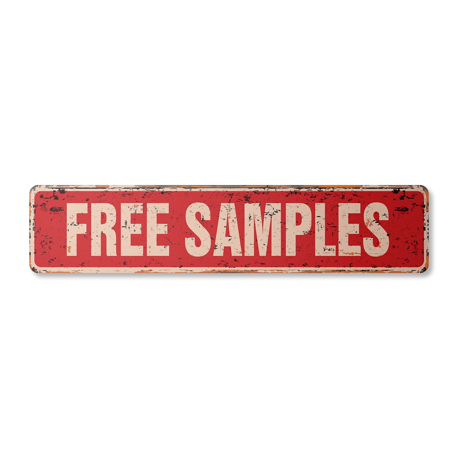 FREE SAMPLES Vintage Plastic Street Sign giveaways sampler consumer ...