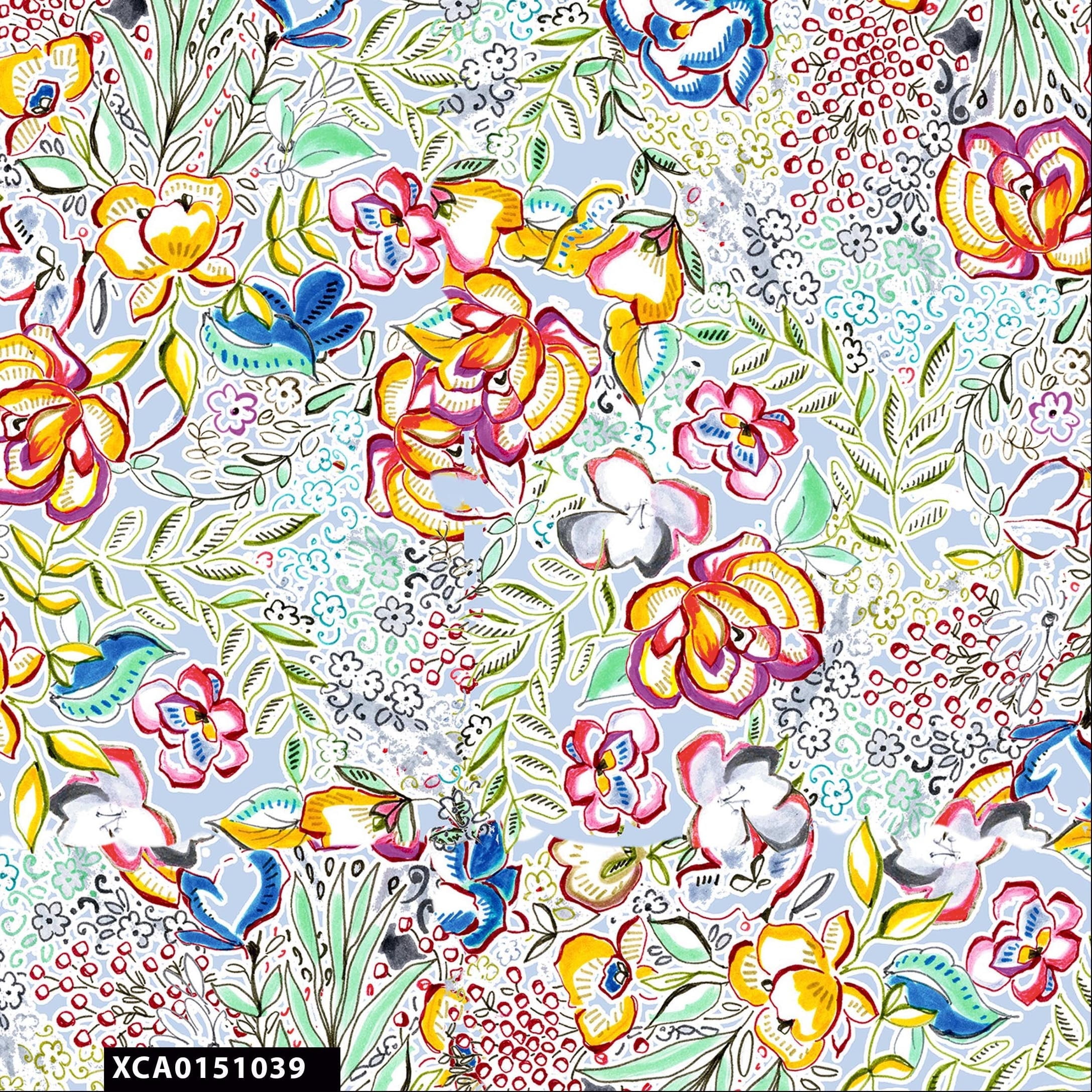 Stylish Fabric 44 in 100% Cotton Abstract/Floral Quilting Fabric, 1 ...