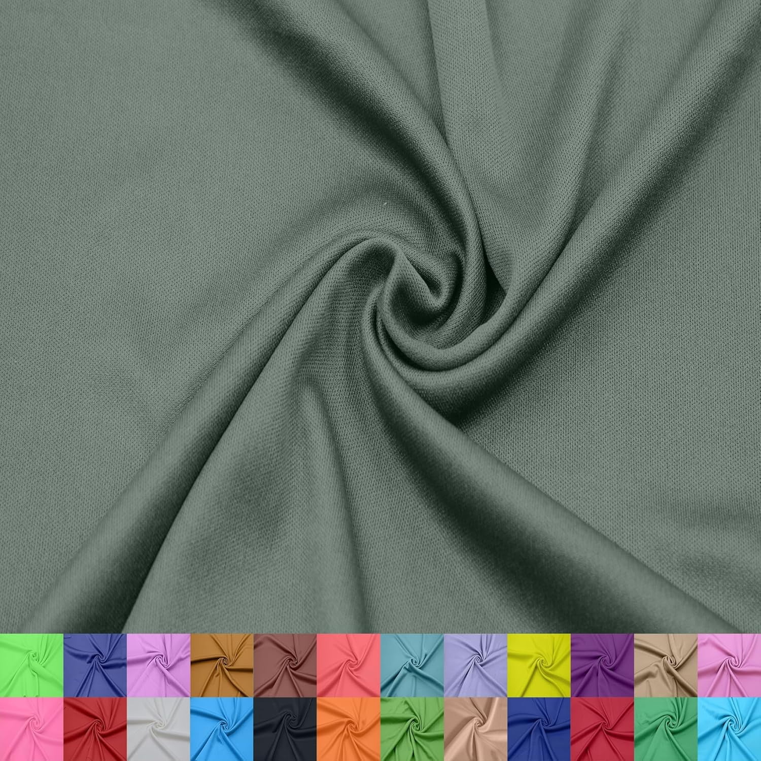 FREE SHIPPING!!! 108 Army 60" Wide Interlock Lining Fabric, DIY ...