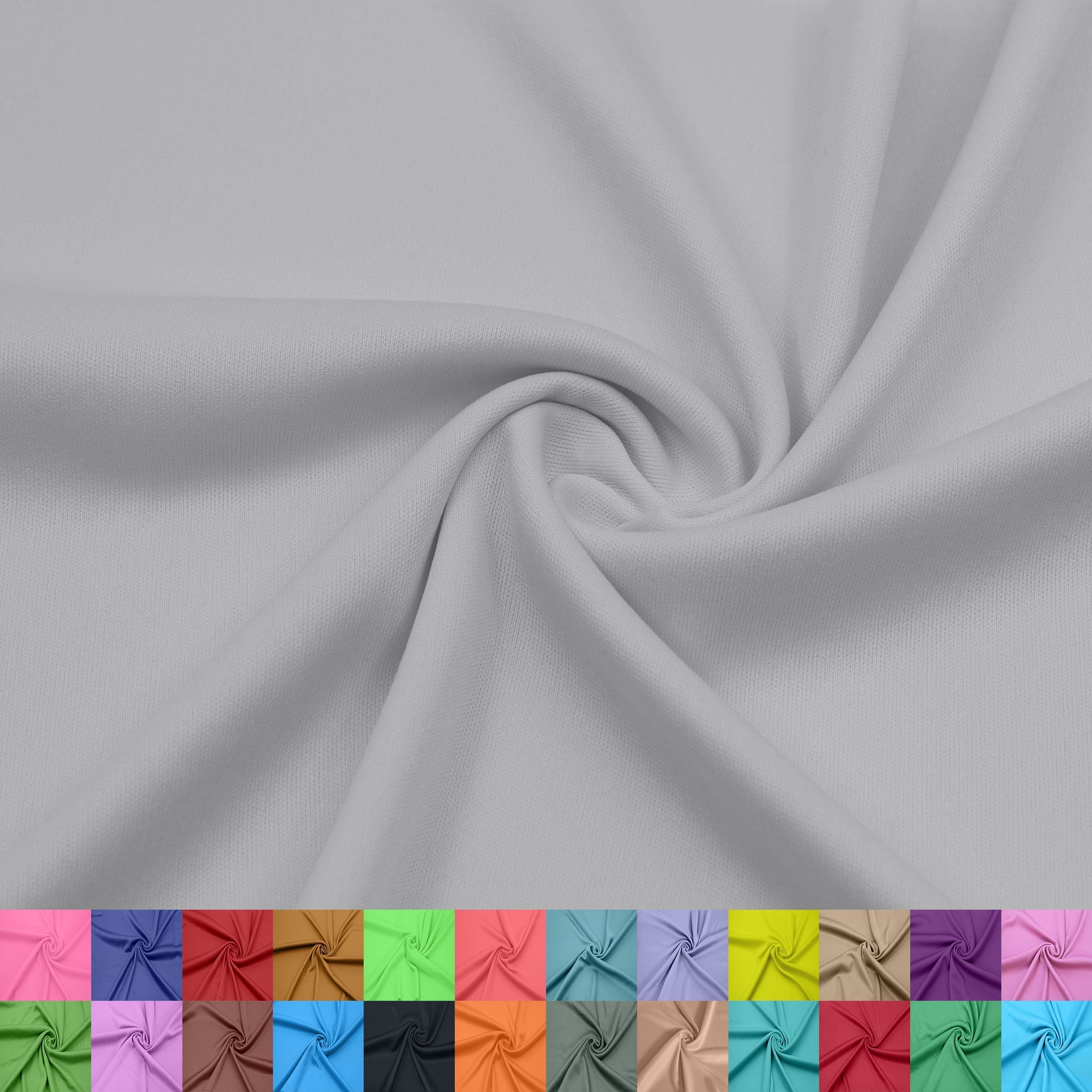 58/60" Wide Interlock Lining Fabric – Soft Polyester with Drape for ...
