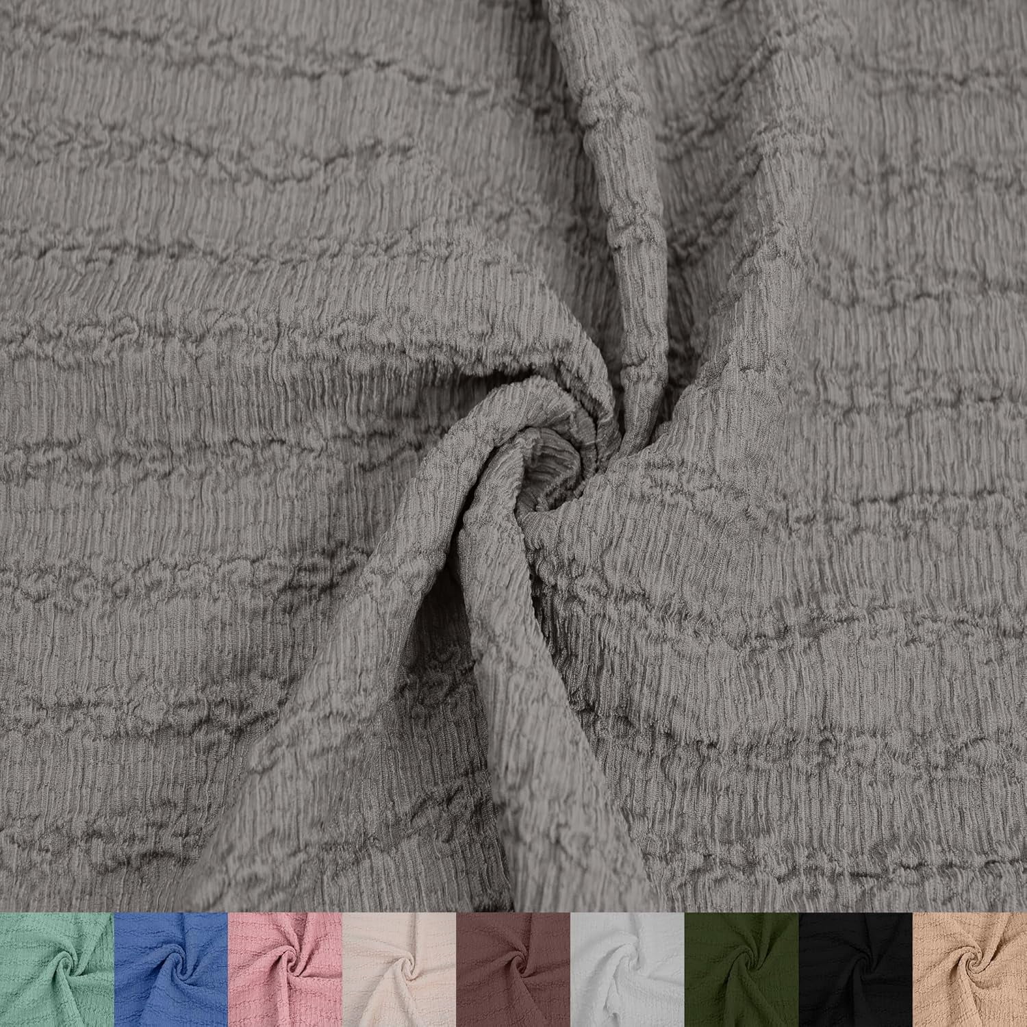 FREE SHIPPING!!! 60" Wide-Crinkled Paris Textured Fabric-Polyester ...