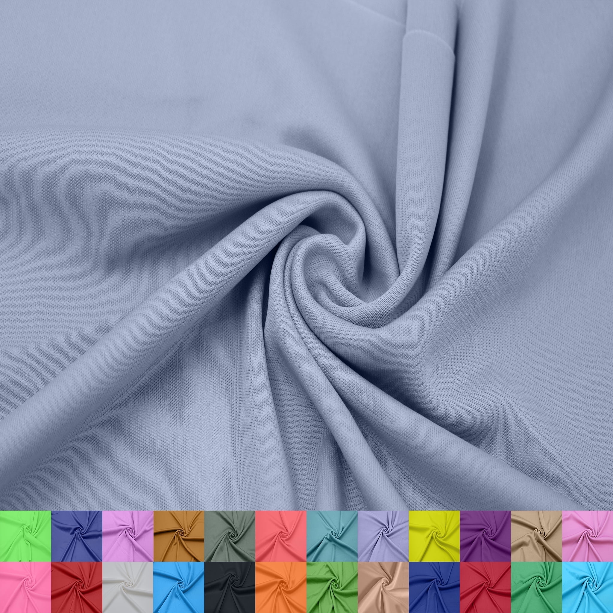60" Wide 100% Polyester Interlock Lining –2-Way Stretch, Lightweight ...
