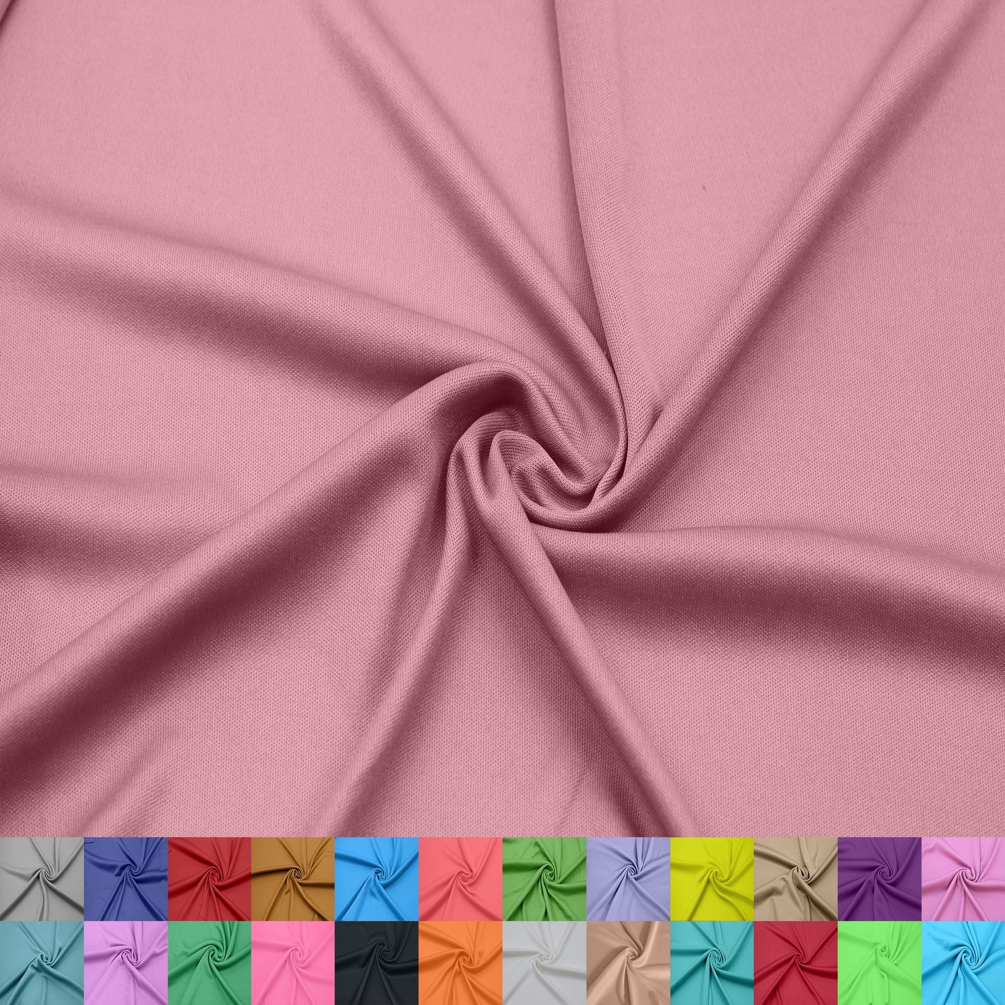 60" Wide 100% Polyester Interlock Lining –2-Way Stretch, Lightweight ...