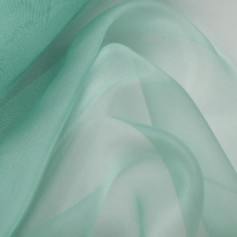 FREE SHIPPING!!! Aqua Green Organza Fabric Roll 60" Wide by the BOLT ...