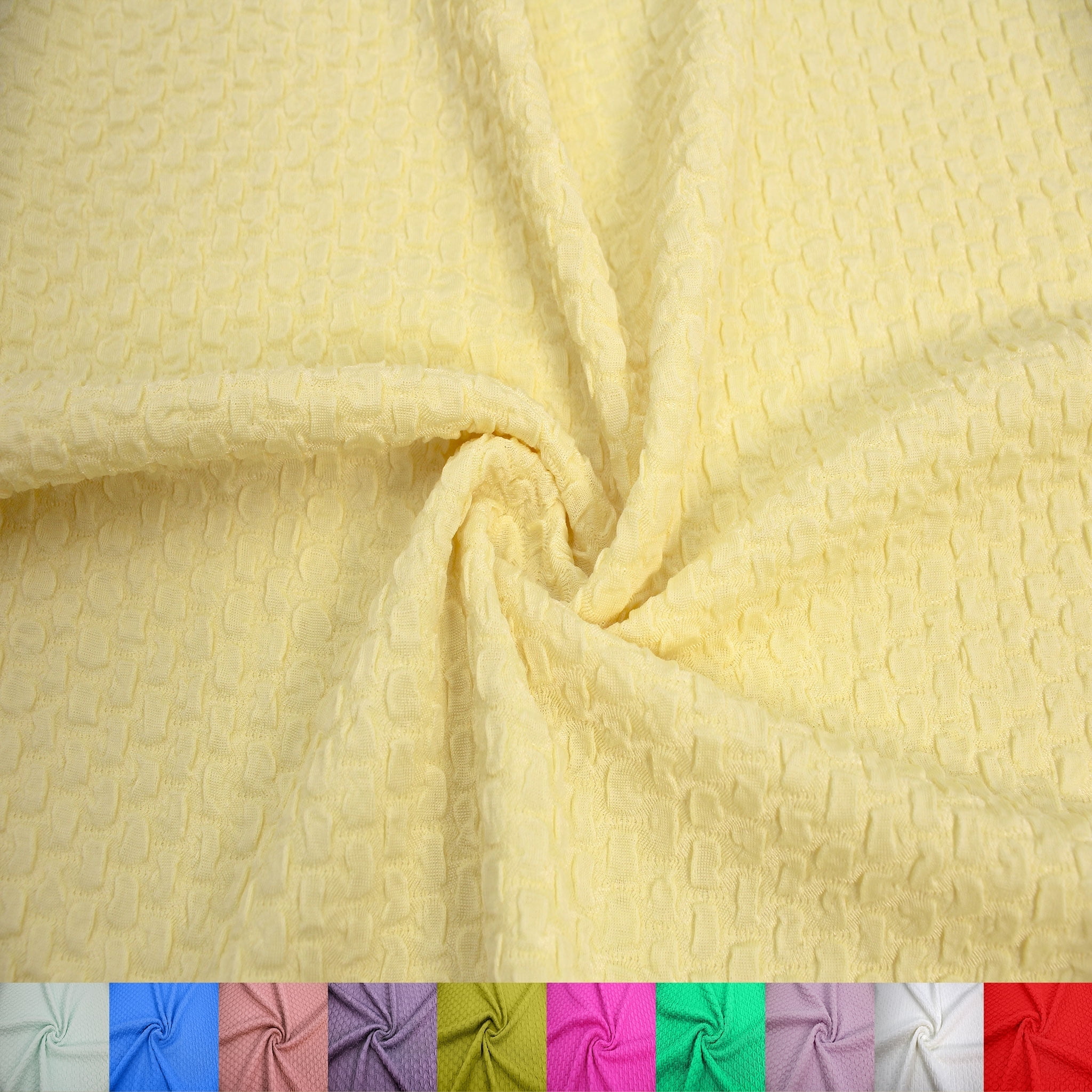 Banana Bubble Textured Fabric, DIY Projects by the Yard - Walmart.com