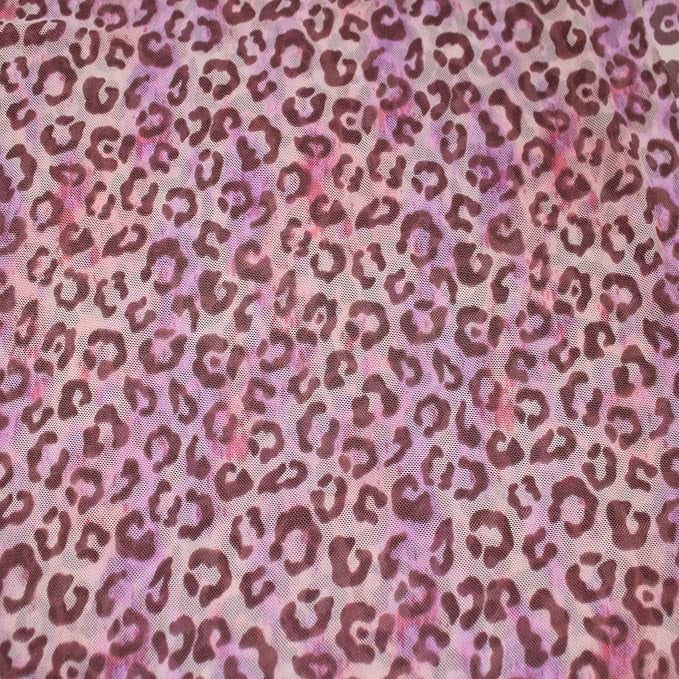 Blush Lilac 60" Wide Printed Poly Spandex Lace Power Mesh Fabric by The ...