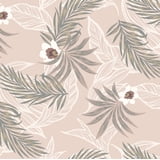 Stylish Fabric Blush Stormy Green Leaf Pattern Printed Poly Moroccan ...