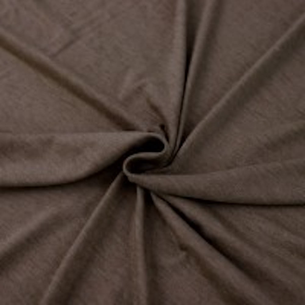 FREE SHIPPING!!! Brown Solid Poly Rayon Spandex 160 GSM Light-Weight ...