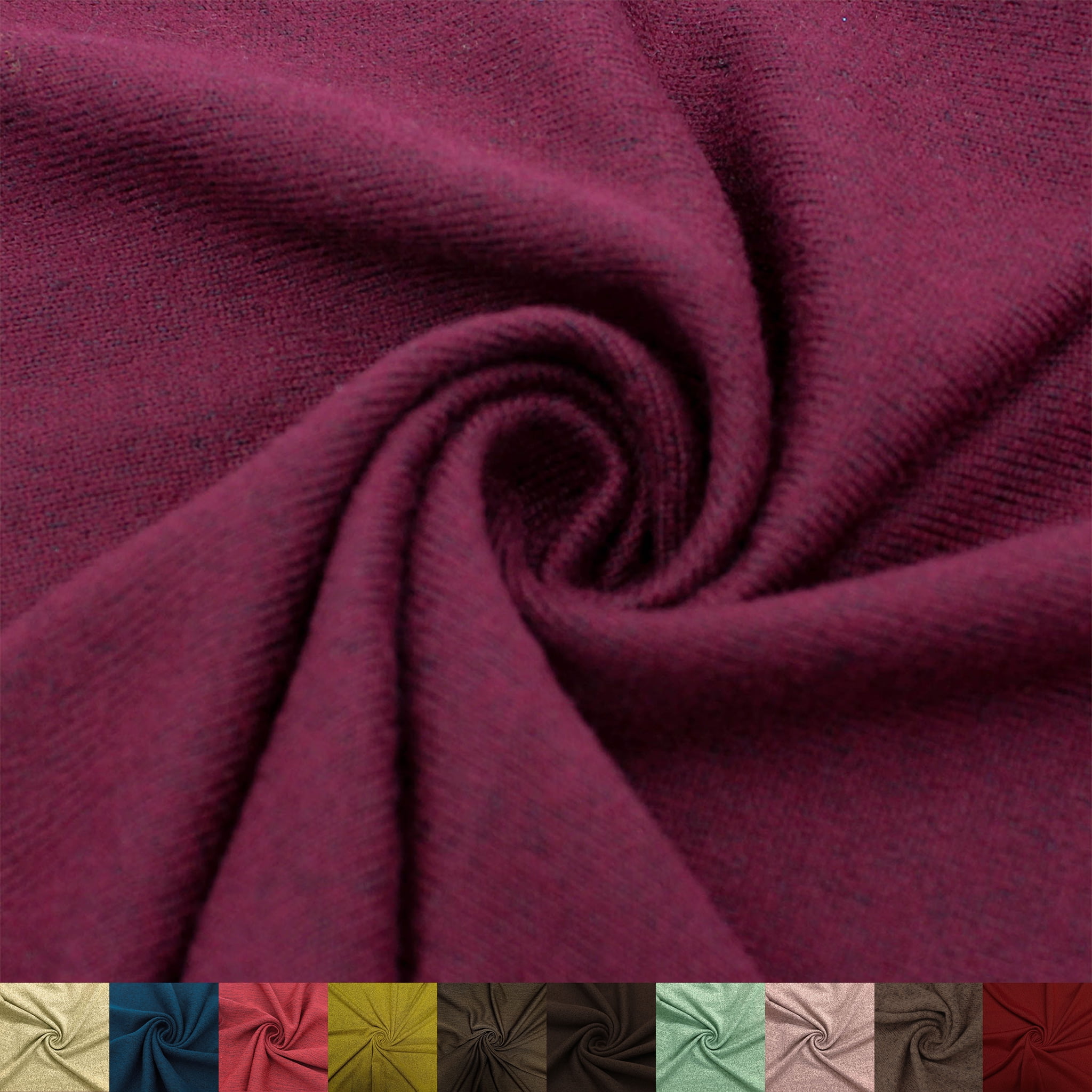 FREE SHIPPING!!! Burgundy Hacci Brushed Knit Fabric by the Yard, DIY ...