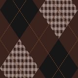 FREE SHIPPING!!! Chestnut Black Checker Plaid Design Printed on Hacci ...