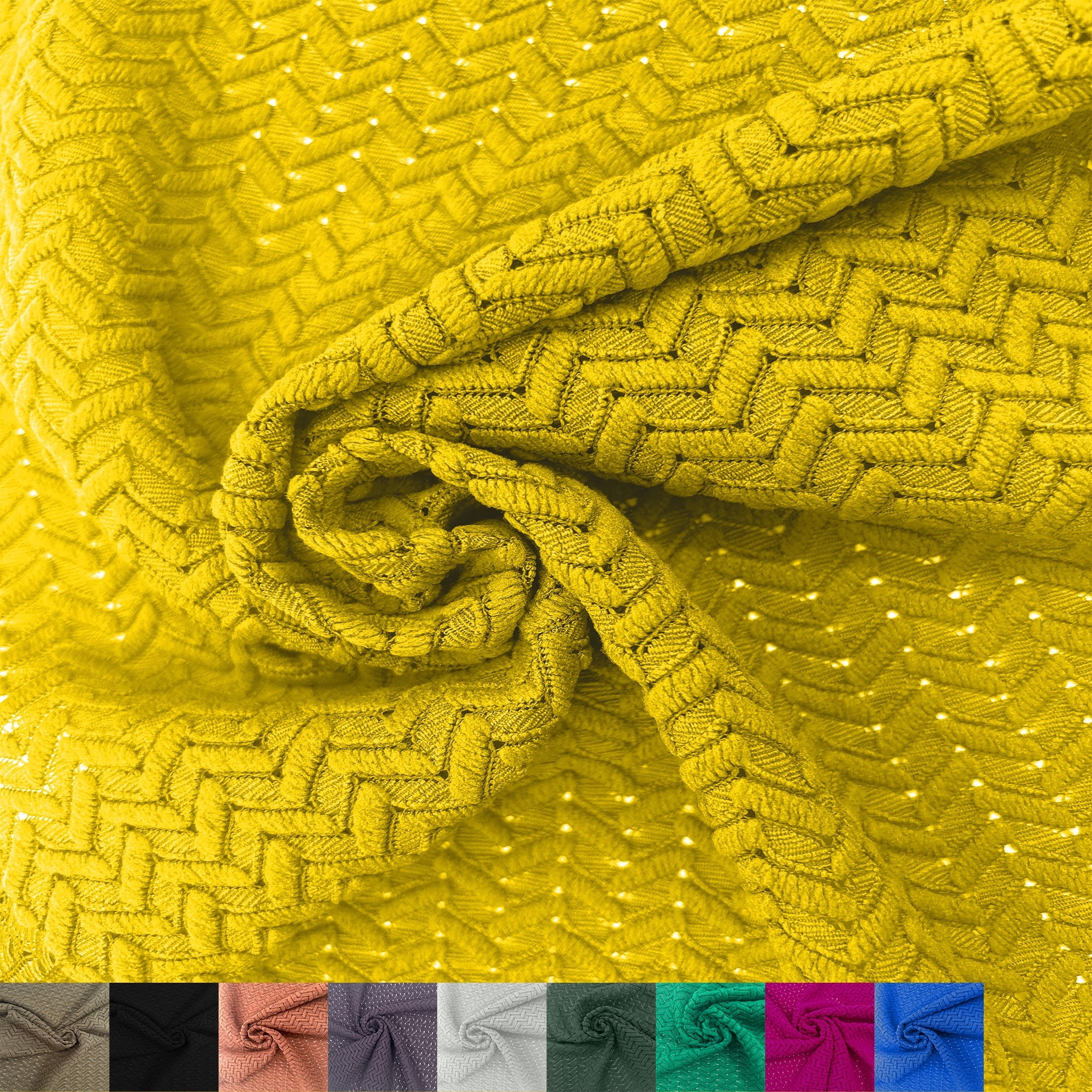 56" Polyester Spandex Chevron Jacquard Knit Fabric by the Yard - 200gsm ...