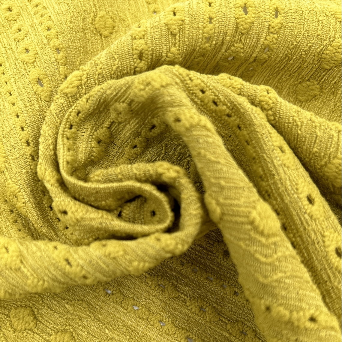 FREE SHIPPING!!! Green Chartreuse Solid Color Eyelet Design Jacquard ...