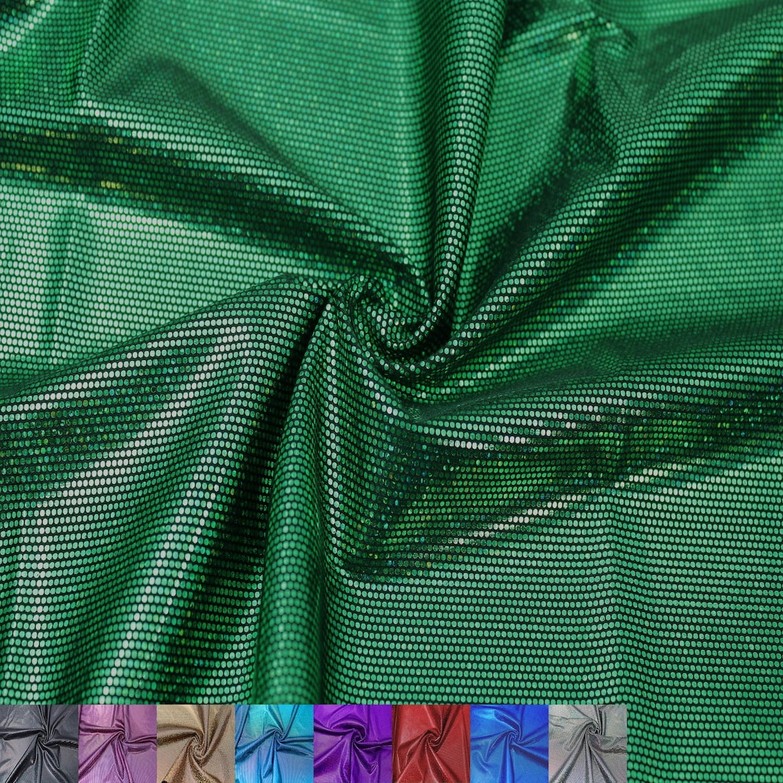 Green Poly Spandex on Disco Fabric, DIY Projects by the Yard ...