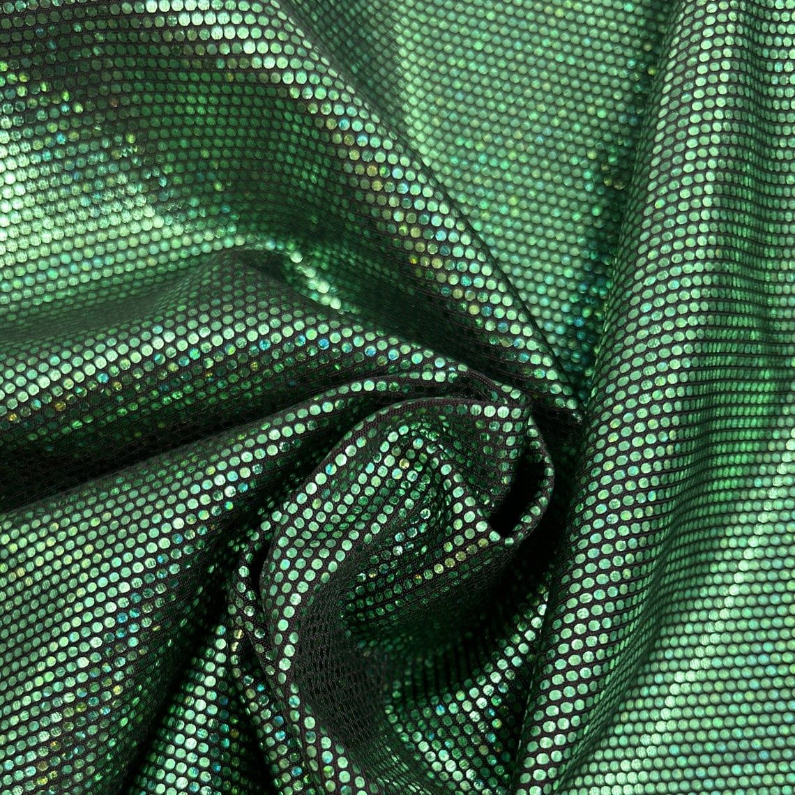 FREE SHIPPING!!! Green Poly Spandex on Disco Fabric by the Yard , DIY ...