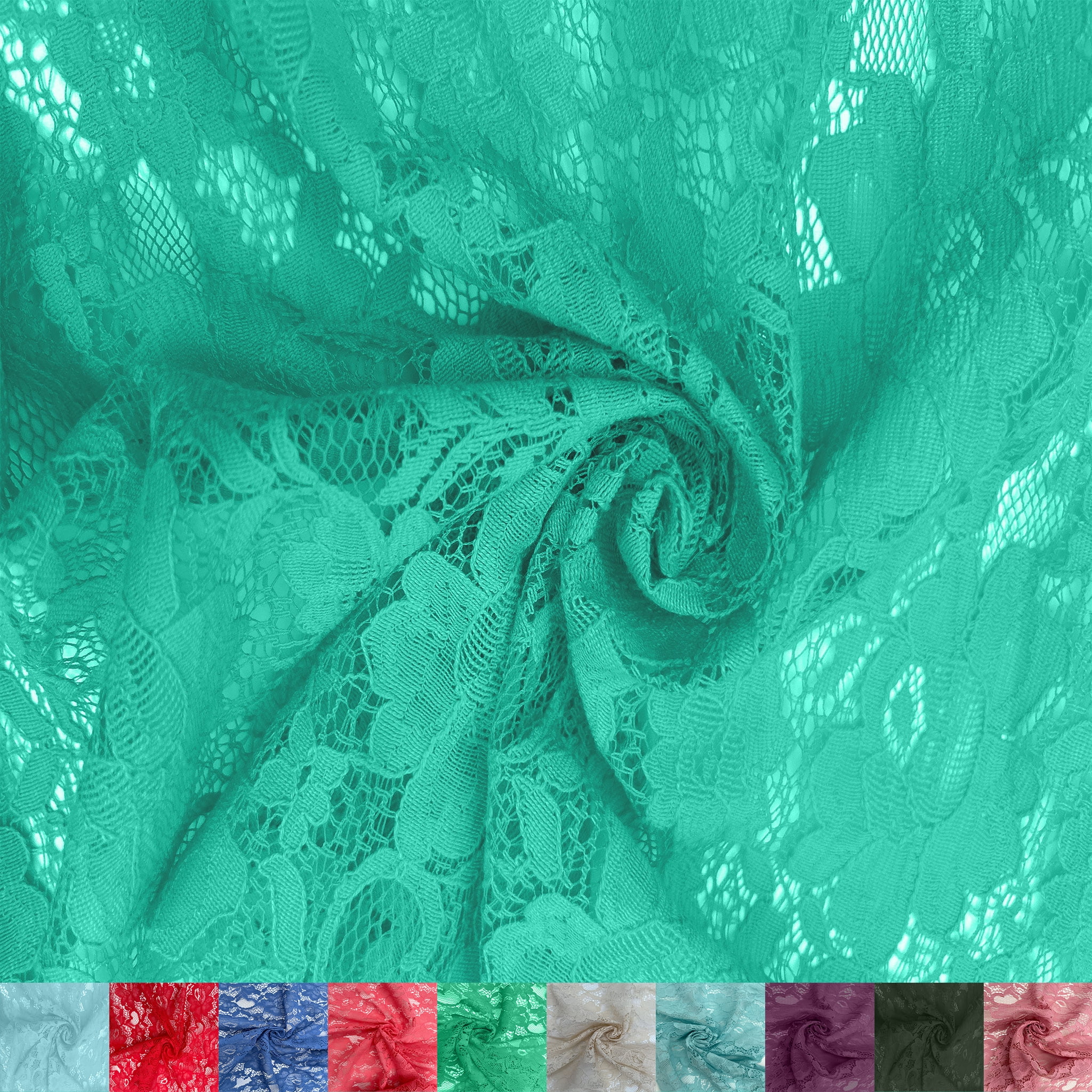 FREE SHIPPING!!! Green Topaz Chic Pattern Cotton Nylon Lace Fabric, DIY ...