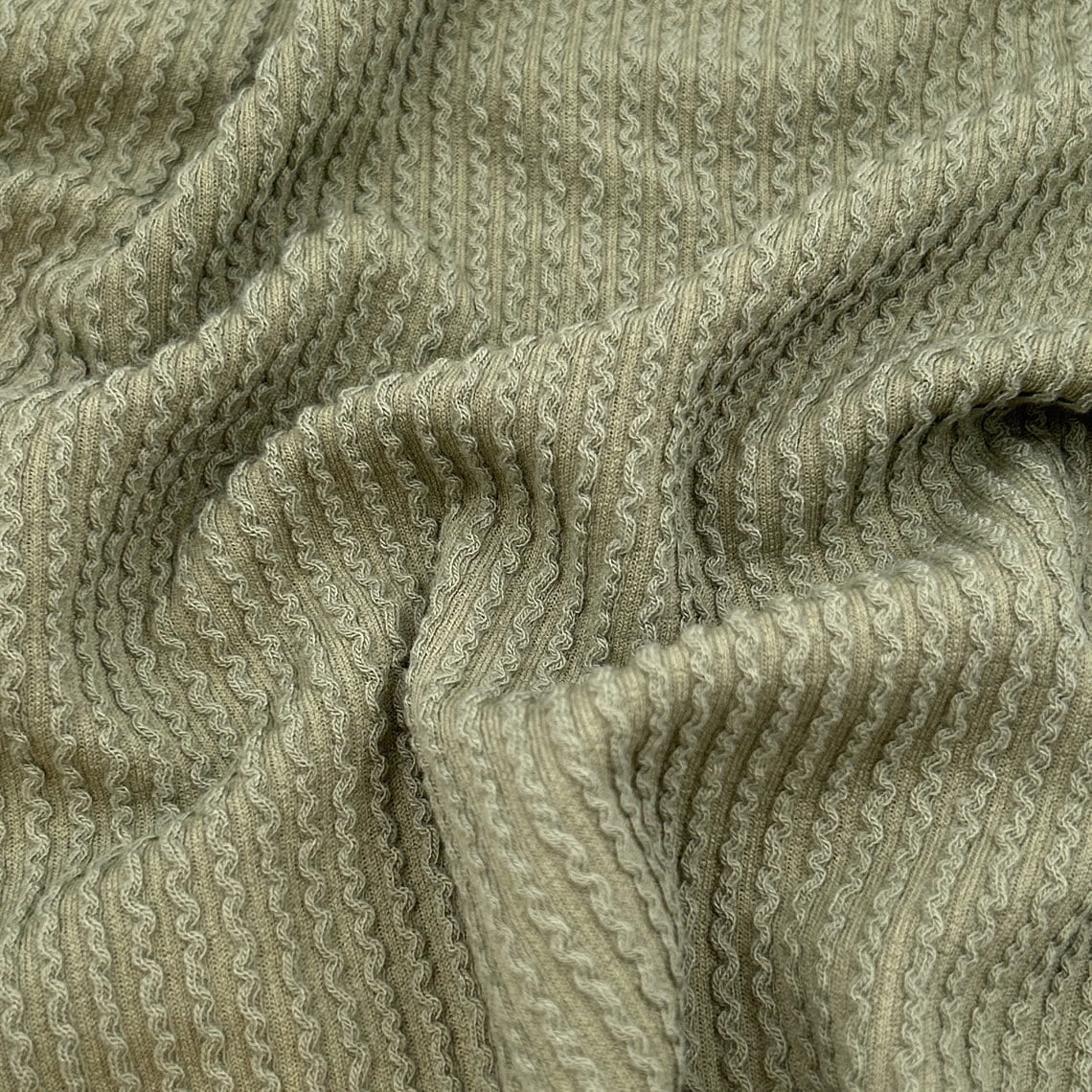FREE SHIPPING!!! Greenish Poly Rayon Spandex Rib Knit Stretch Fabric ...