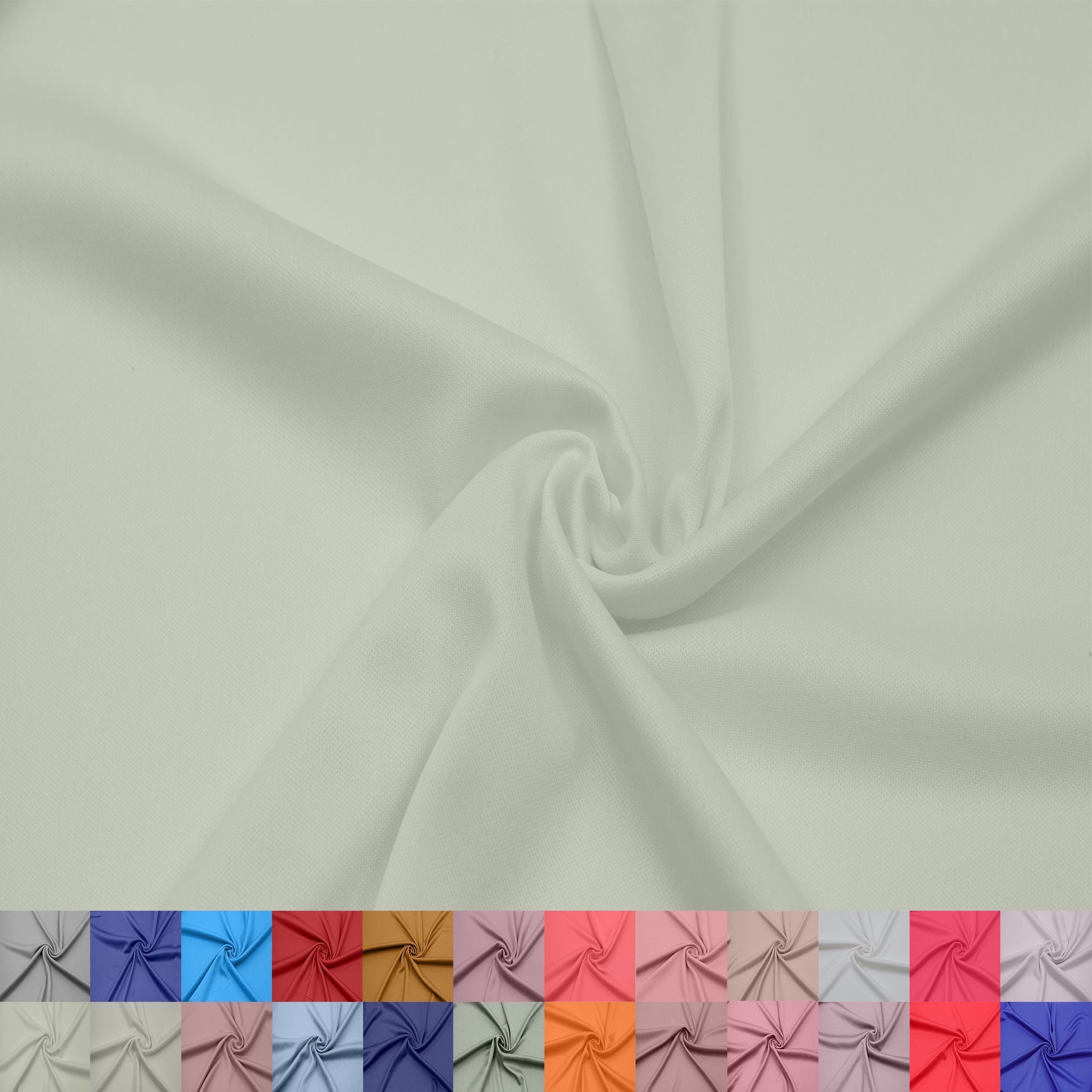 60" Wide 100% Polyester Interlock Lining –2-Way Stretch, Lightweight ...