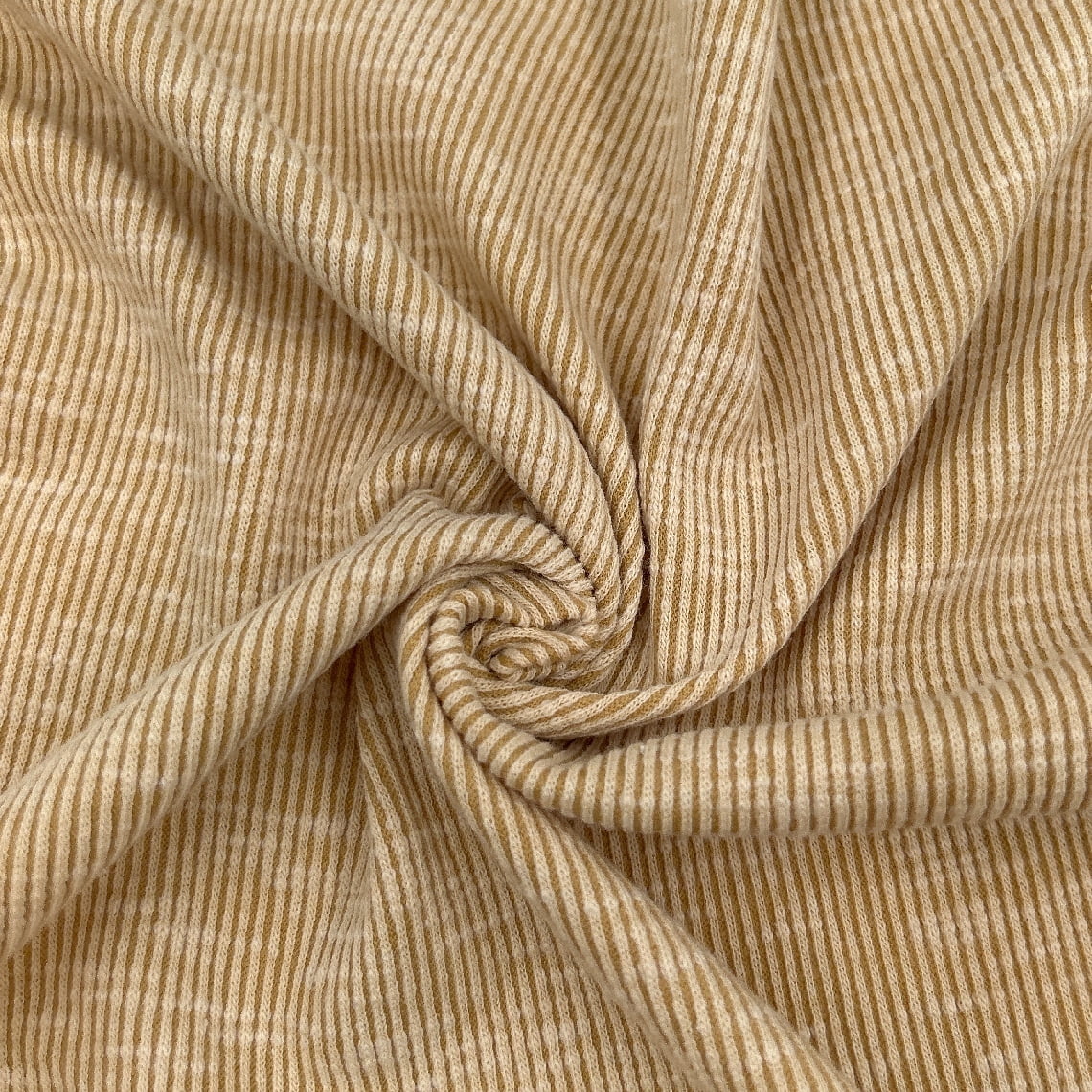 Mustard Light Heavy-Weight Rib Sand Wash Knit Fabric by the Yard ...
