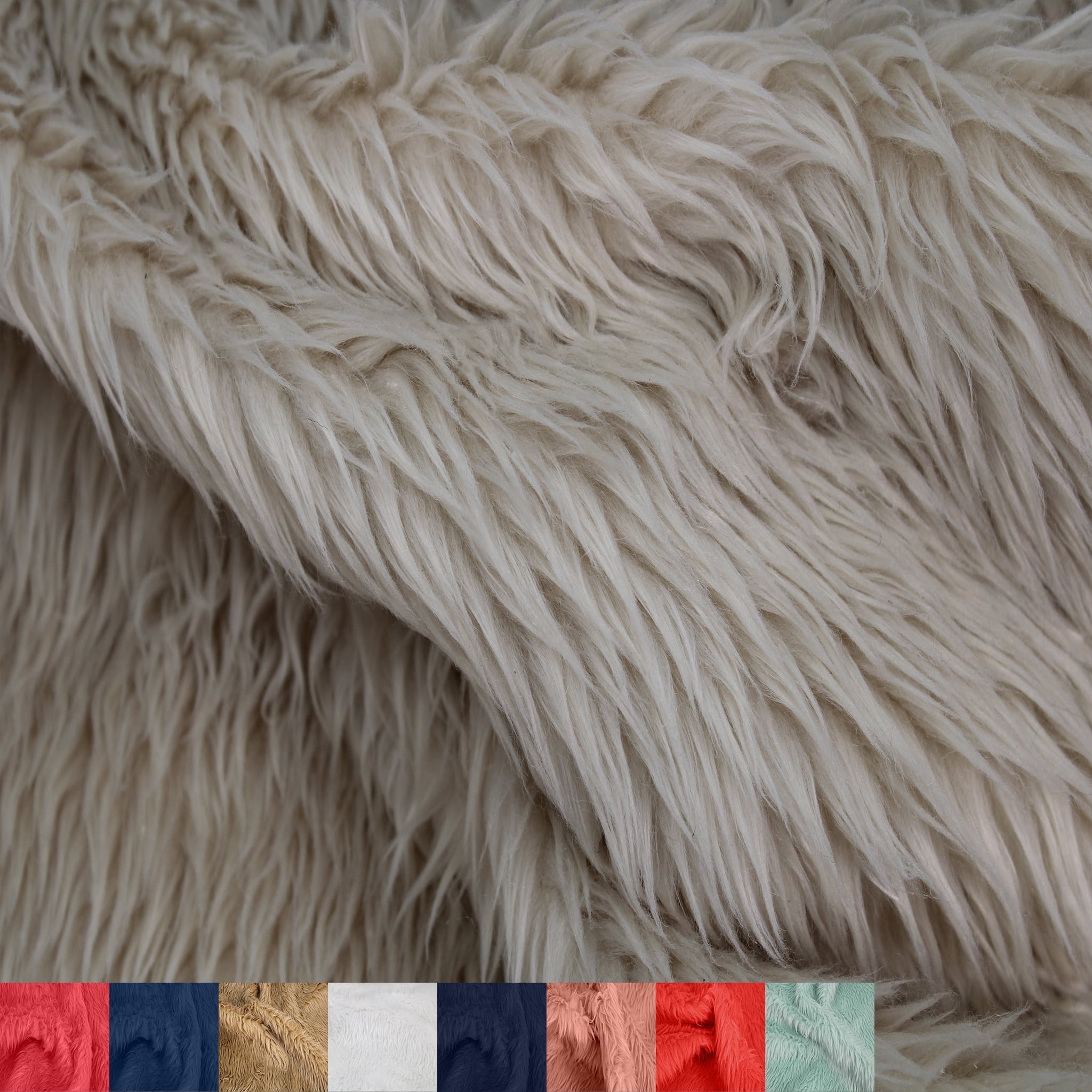 Mongolian Faux Fur-Christmas Fuzzy-Fabric by The Yard-Fluffy, Shaggy ...