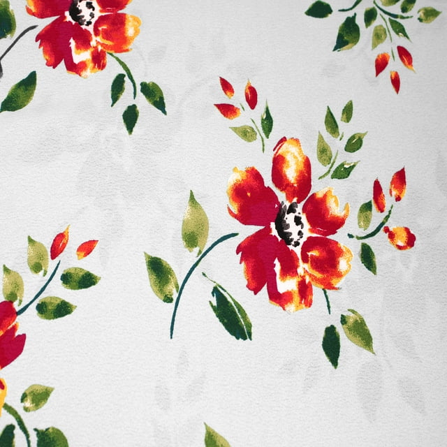 Off White Magenta Pink 58" Wide Printed 100% Polyester Moroccan Fabric ...