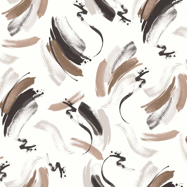 FREE SHIPPING!!! Off white Mocha Abstract Pattern Printed Double-Sided ...