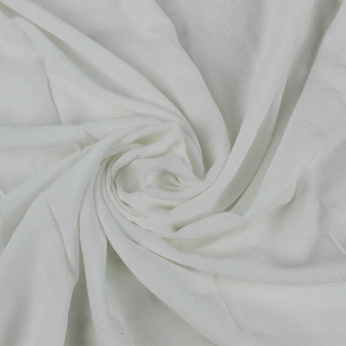 OffWhite Solid Light Weight 100% Rayon Crepe Fabric by the Yard-105 GSM ...
