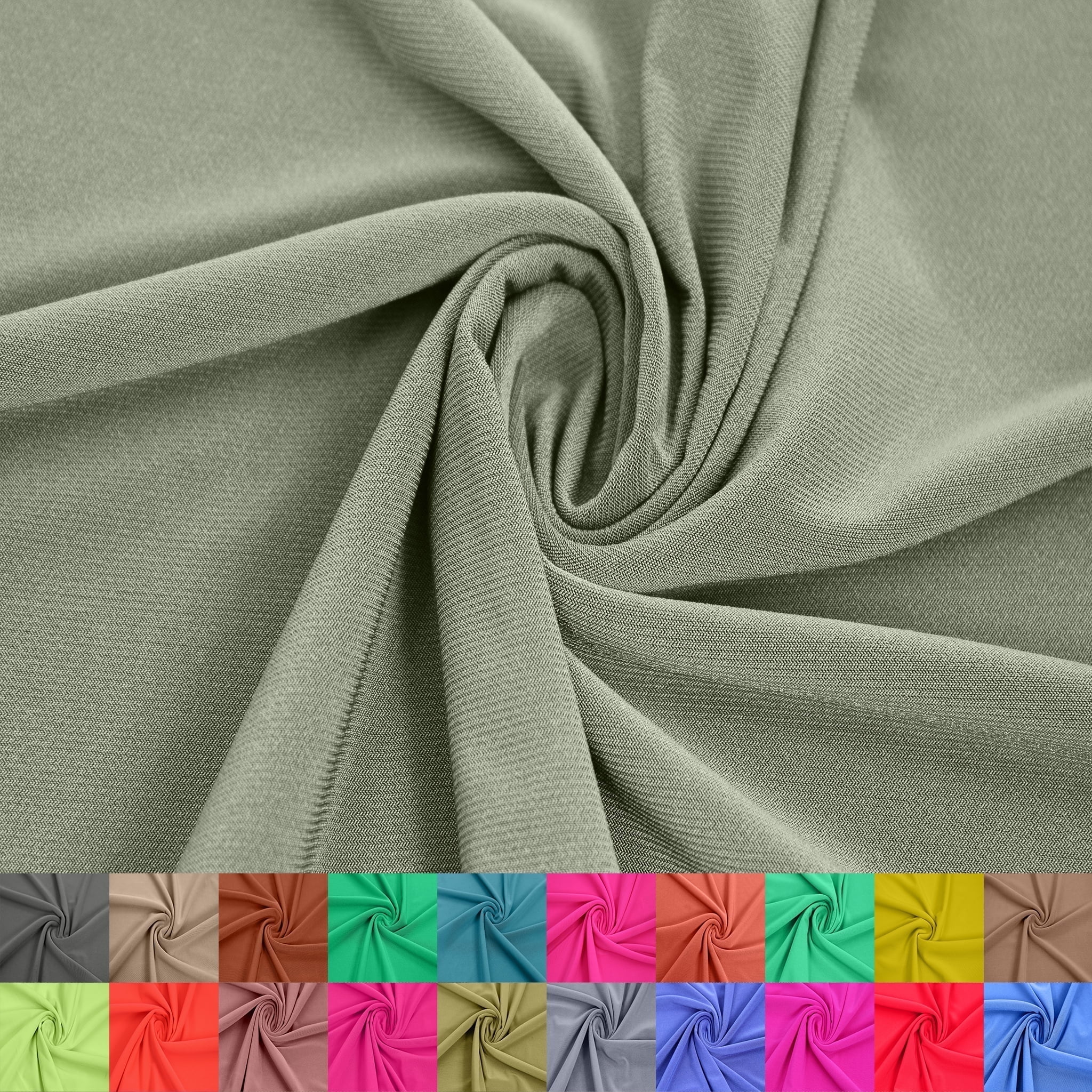 Solid ITY Jersey Knit Poly Spandex 2-Way Stretch, 200 GSM Apparel ...