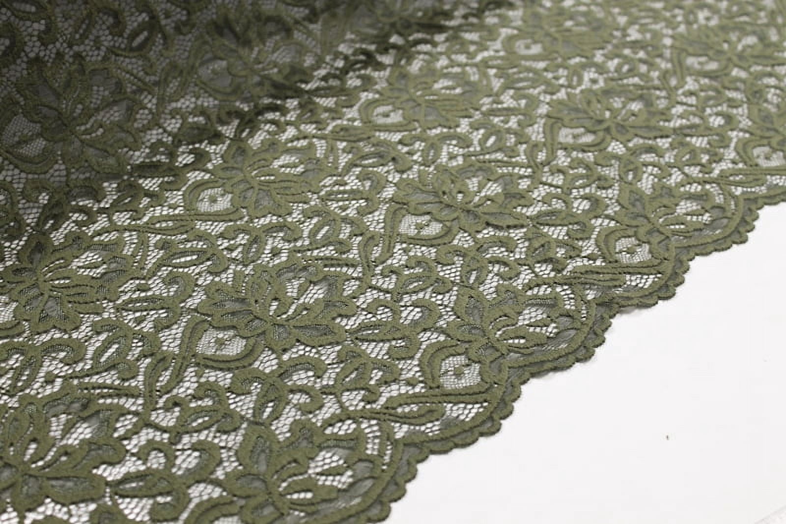 FREE SHIPPING!!! Rebecca Pattern Stretch Nylon Spandex Scallop Lace ...