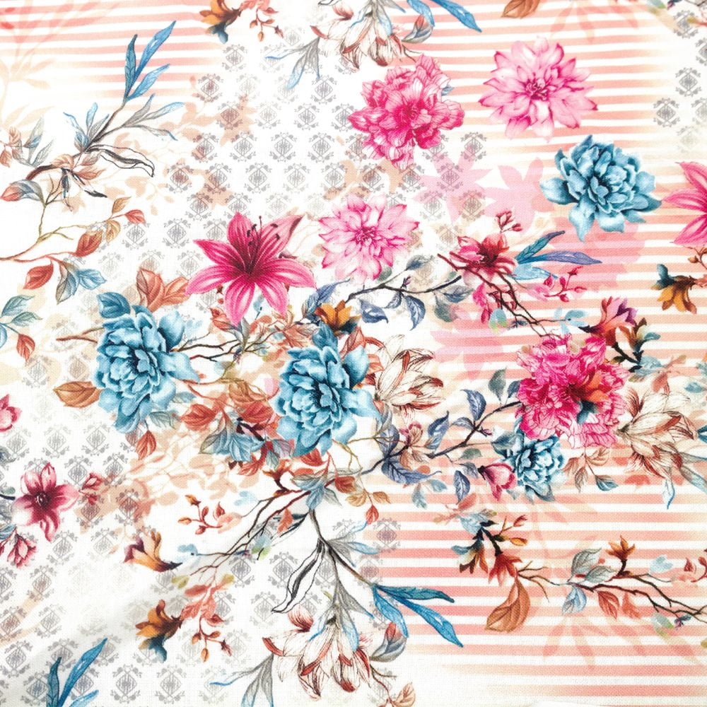 FREE SHIPPING!!! Rococo Lillies Design 100% Cotton Quilting Fabric for ...