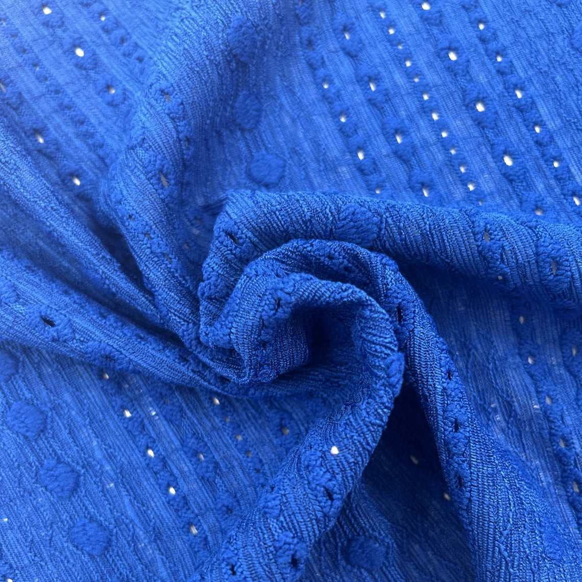 FREE SHIPPING!!! Royal Neon Solid Color Eyelet Design Jacquard Stretch ...