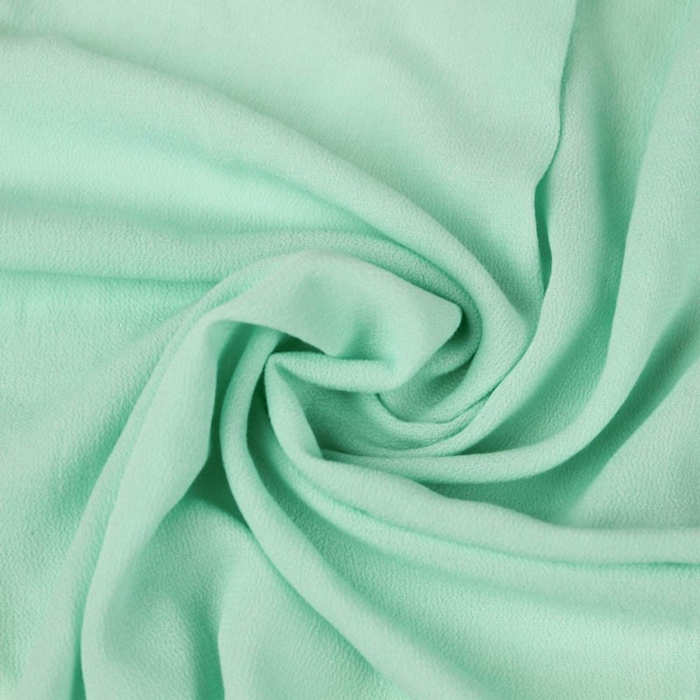 FREE SHIPPING!!! Seafoam Pale Light Weight 100% Rayon Crepe Fabric, DIY ...
