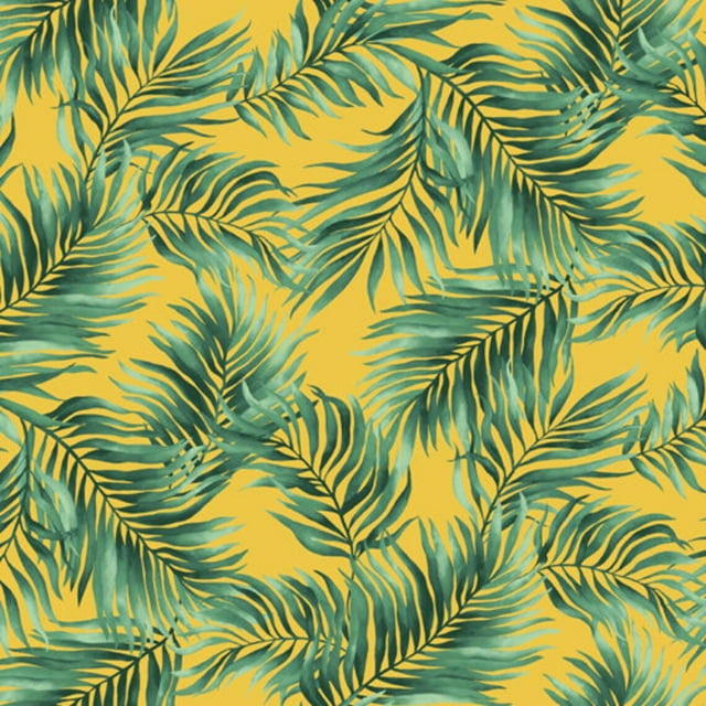 FREE SHIPPING!!! Sunny Gold Green Leaf Pattern Printed on Venezia ...