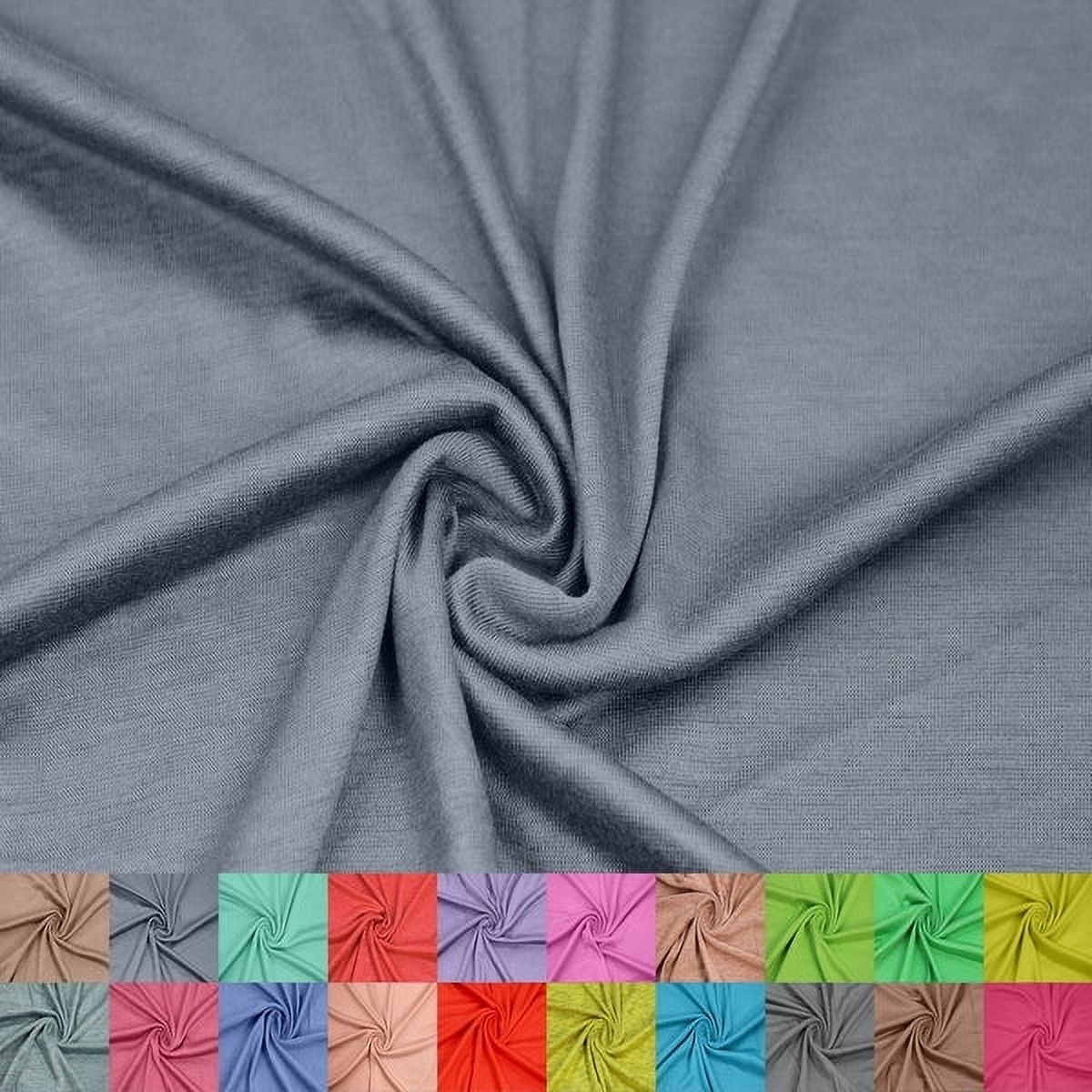 60" Wide Rayon Spandex Jersey Knit Fabric by the Yard - 4-Way Stretch ...