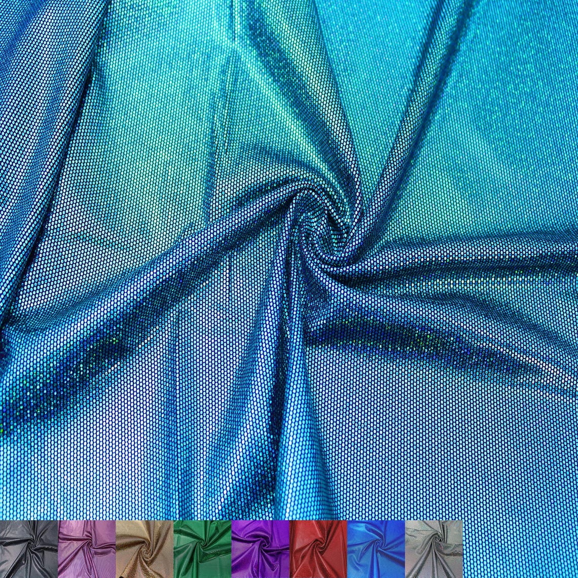 Turquoise Poly Spandex on Disco Fabric, DIY Projects by the Yard ...