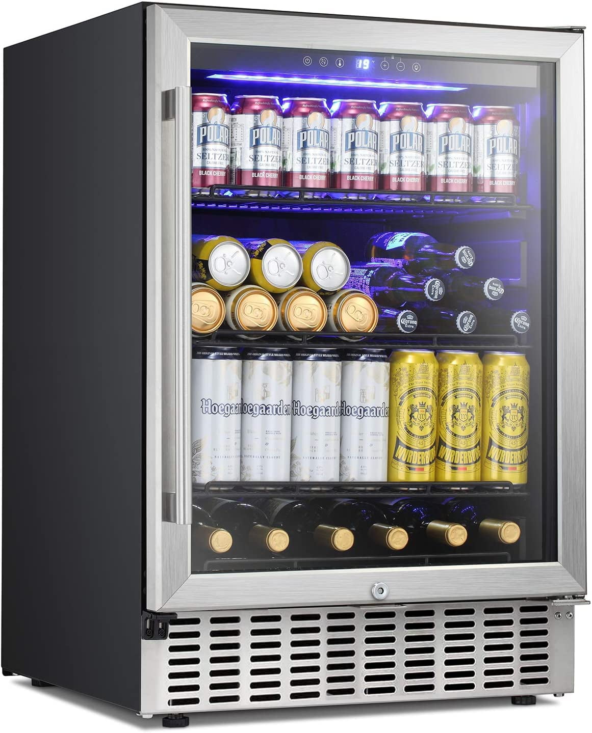 FREE VILLAGE 24 Inch Beverage Refrigerator,Under Counter Built-in Wine ...