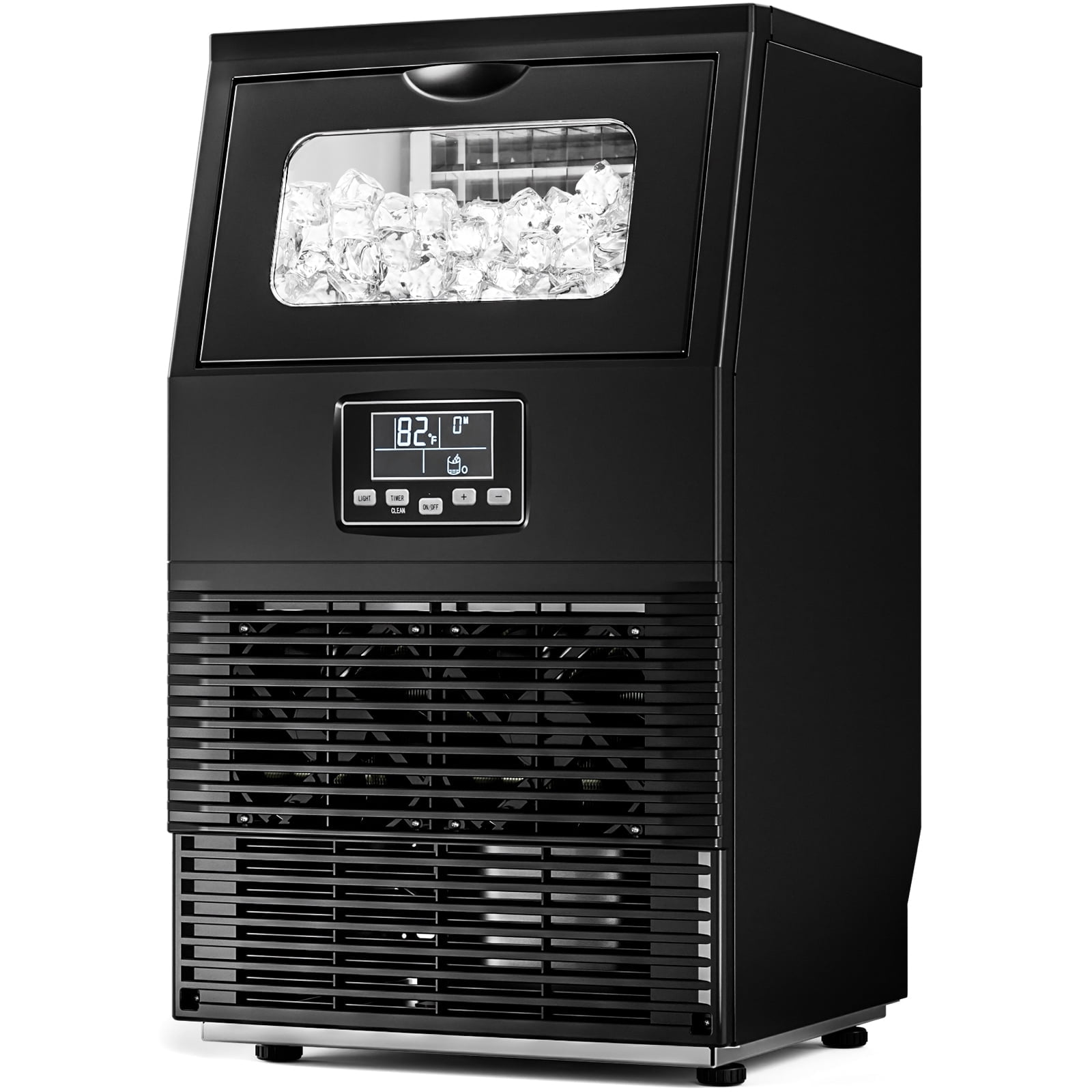 FREE VILLAGE Commercial Ice Maker Machine 66Lbs/24H, Self-Cleaning ...